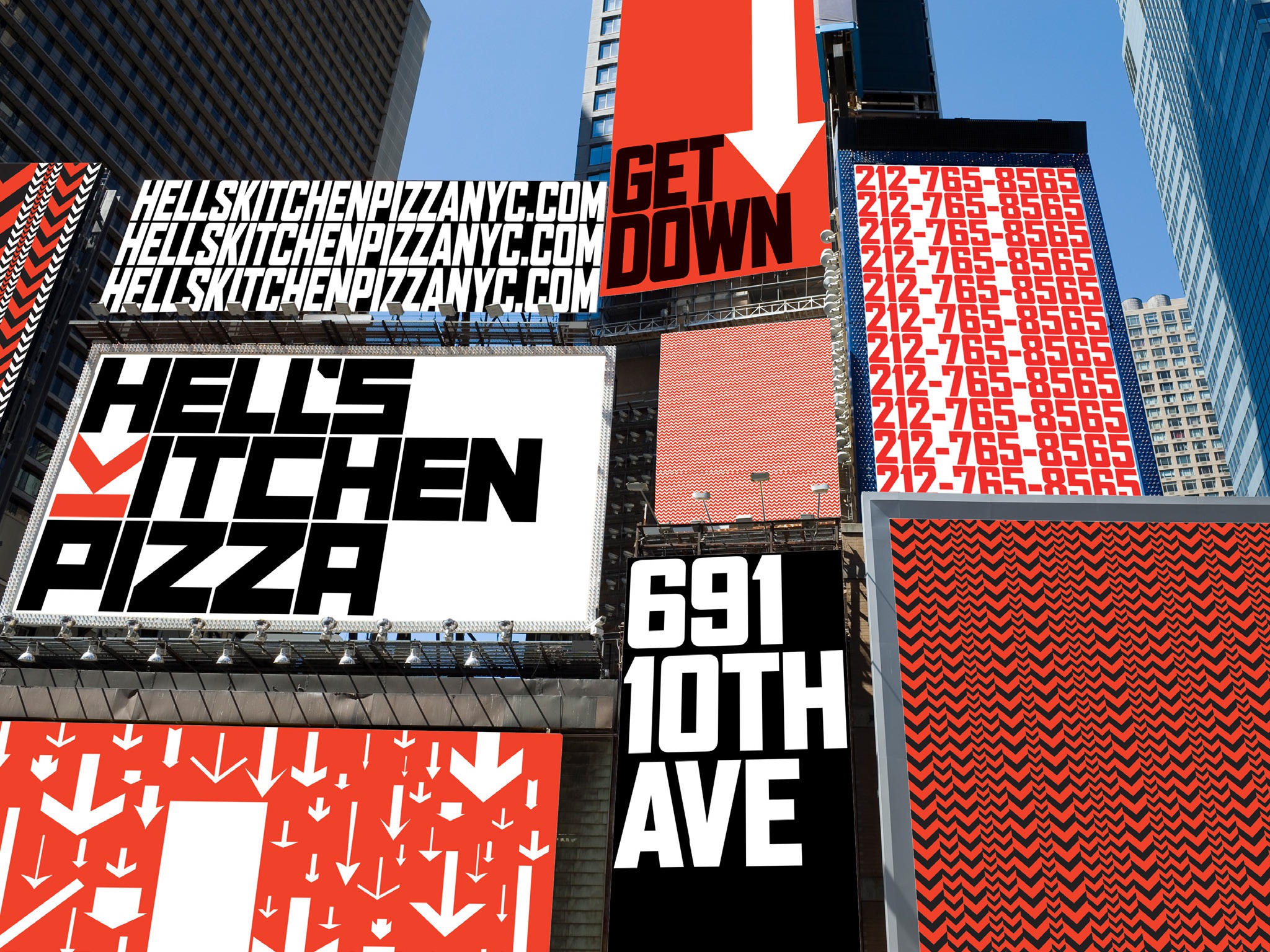 Hell's Kitchen Pizza Branding by Zipeng Zhu – SVA Design