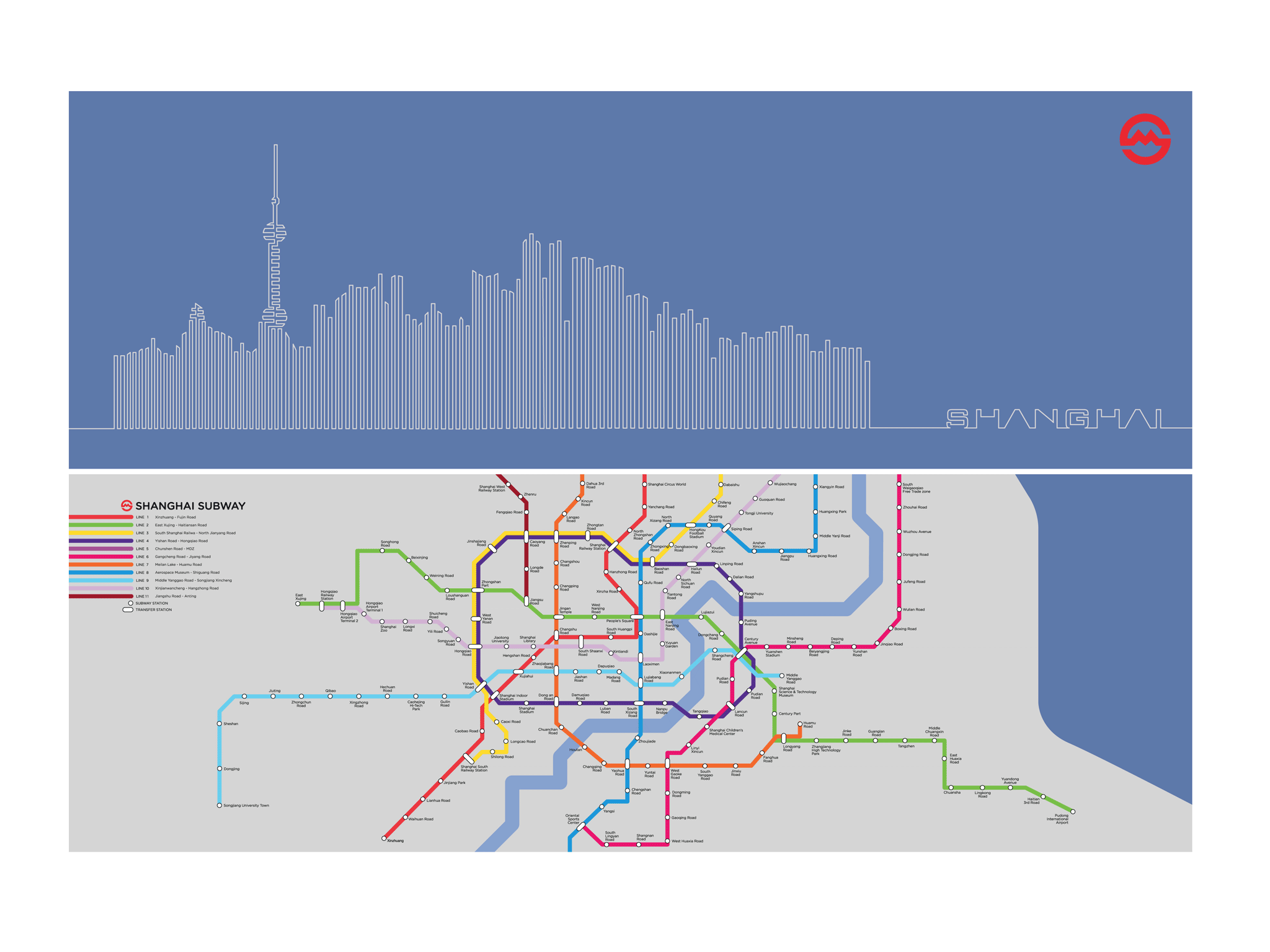 City Poster + Subway map by Jina Lee – SVA Design