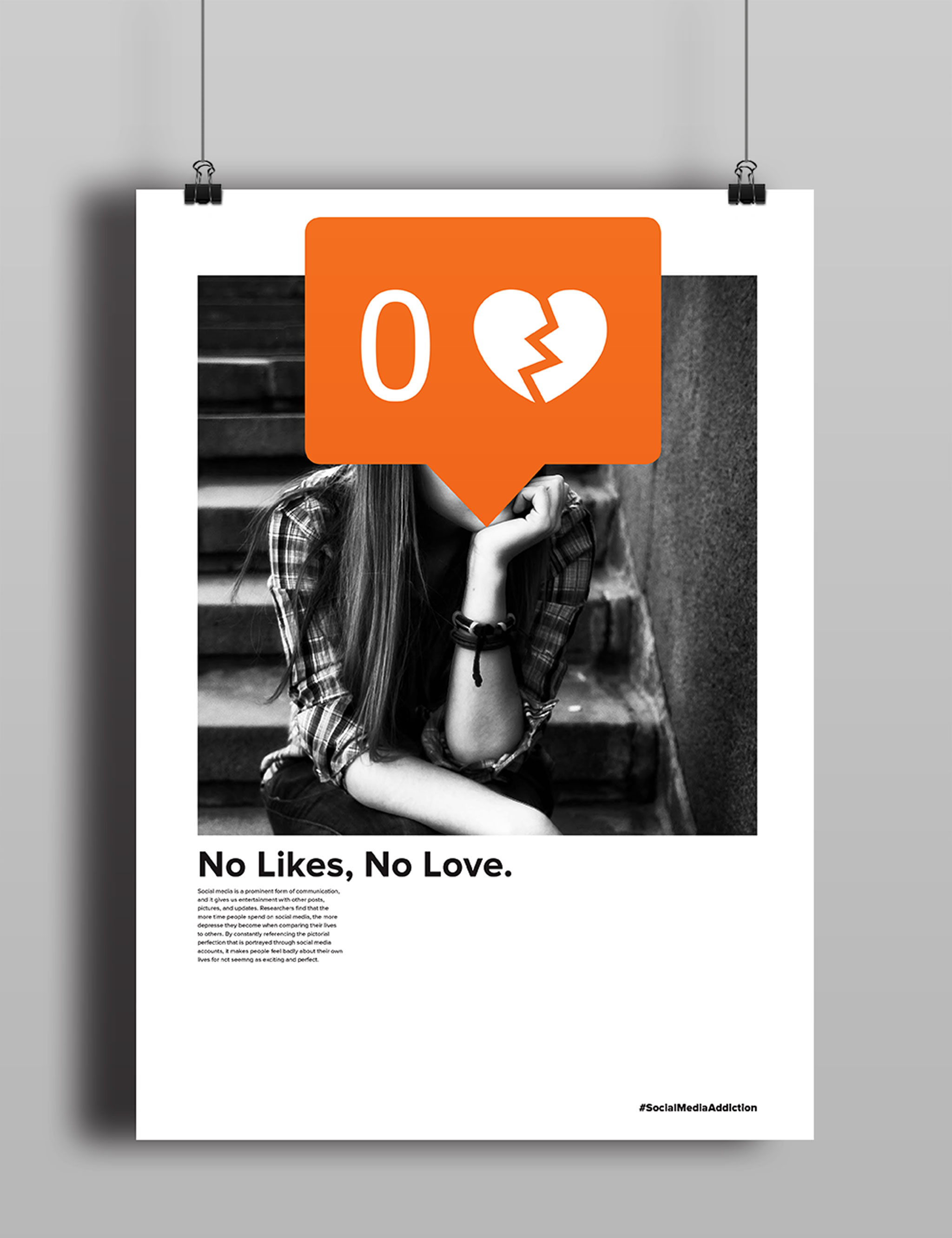 PSA Posters: #SocialMediaAddiction by Annie Zhang – SVA Design