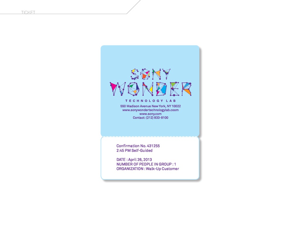 Sony Wonder Technology lab by EUN BYEOL GO – SVA Design