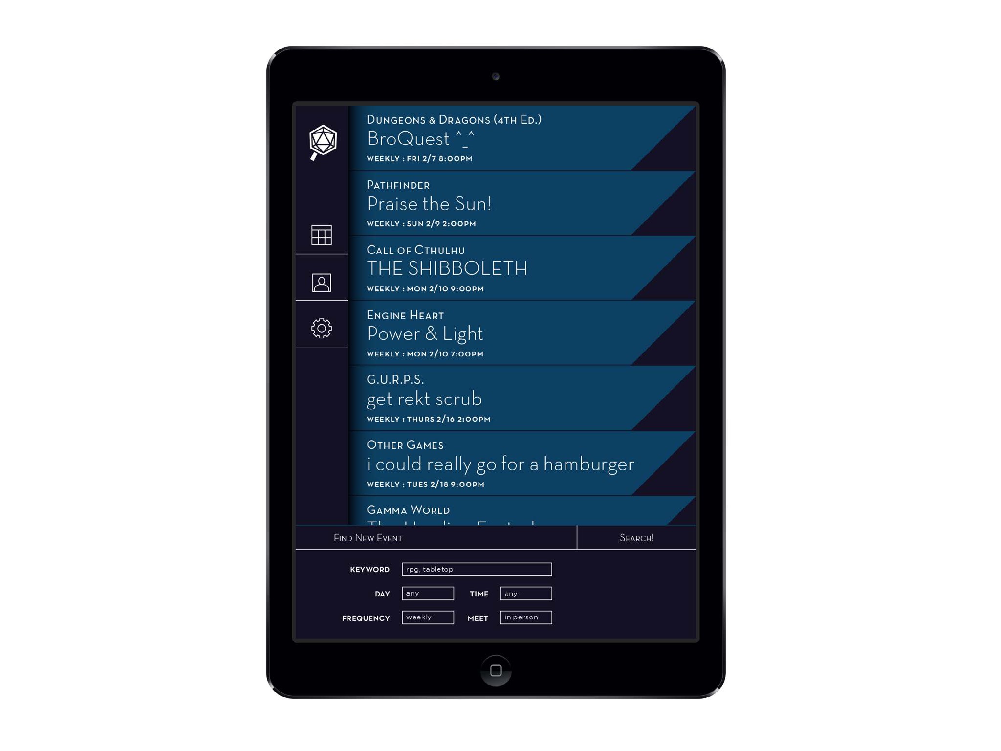 Game Finder by Chris Wright – SVA Design