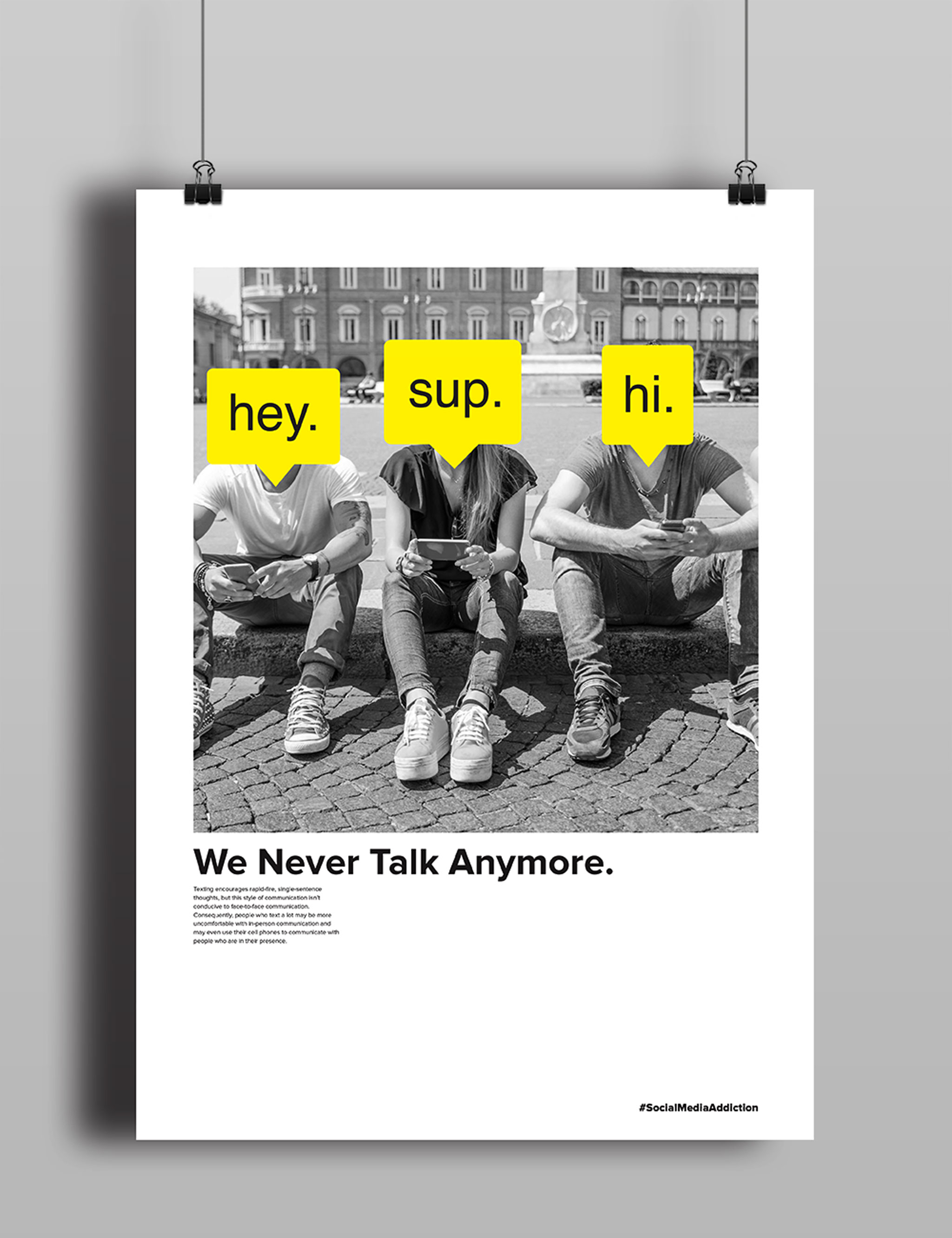 PSA Posters SocialMediaAddiction By Annie Zhang SVA Design PSA Posters SocialMediaAddiction By Annie Zhang SVA Design