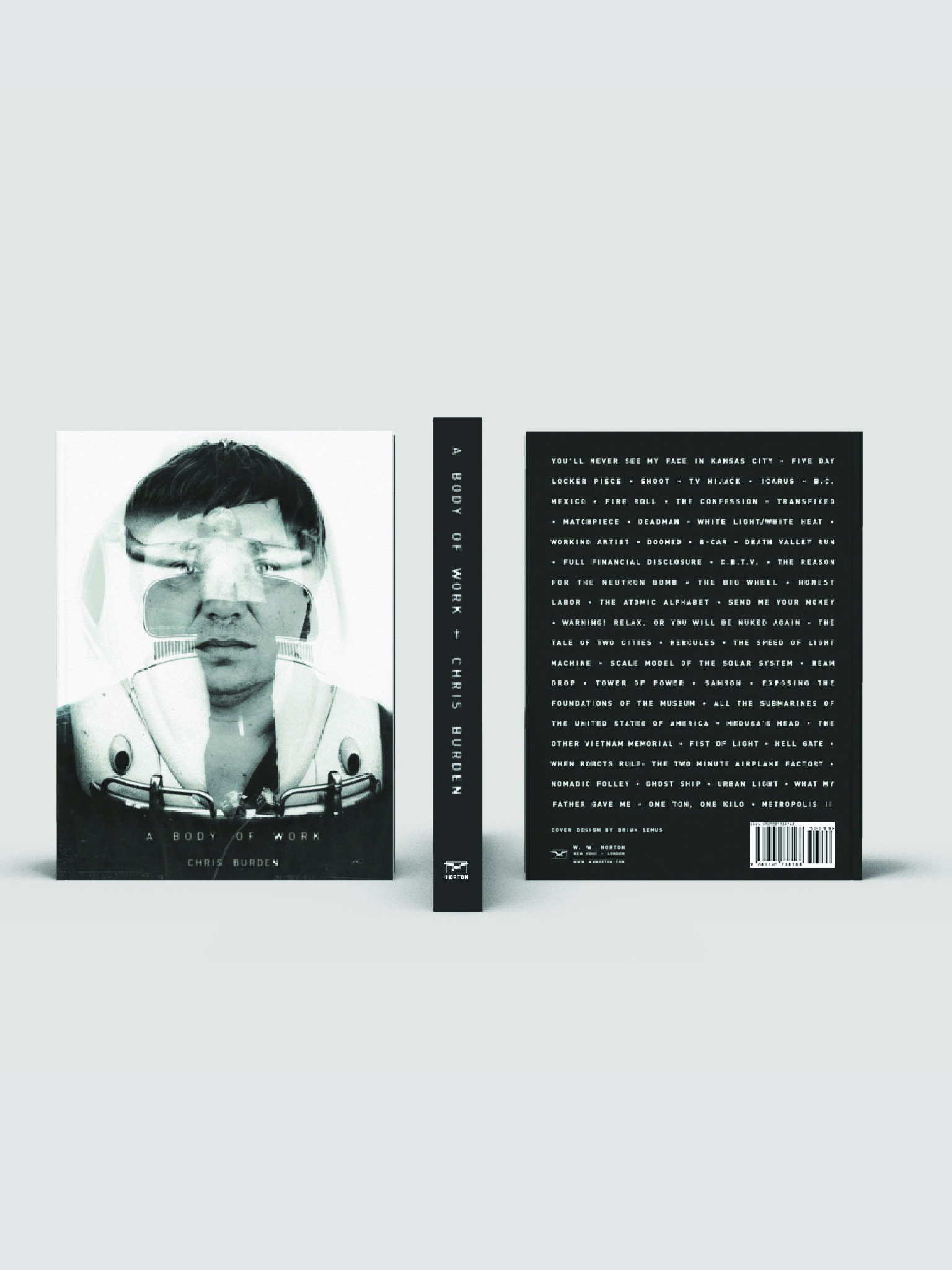 Chris Burden Monograph Cover by Brian Lemus – SVA Design