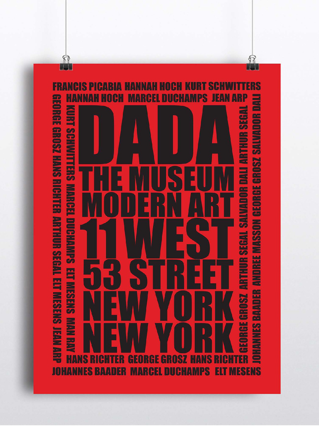 Dada, Fluxus and DeStijl Posters by Chloe Bush – SVA Design