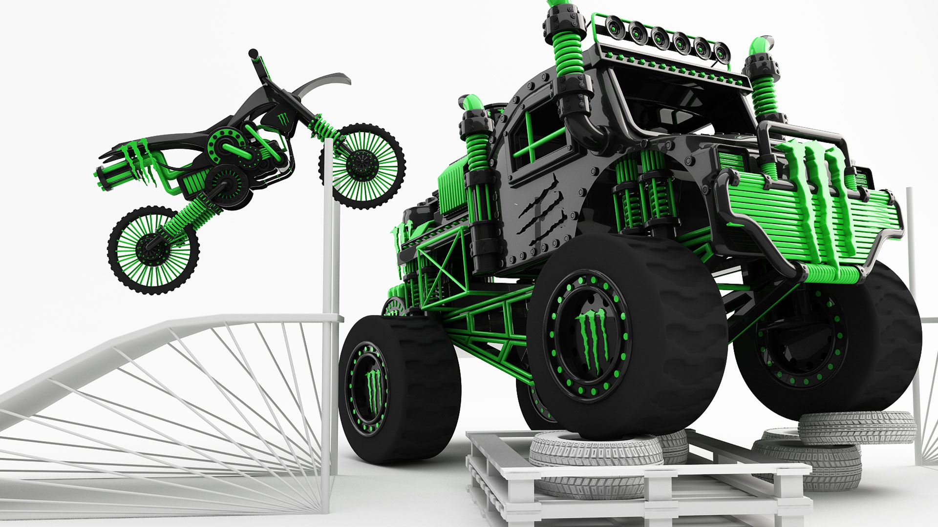 Monster Energy 3D design by Alex Jacobo-Blonder – SVA Design