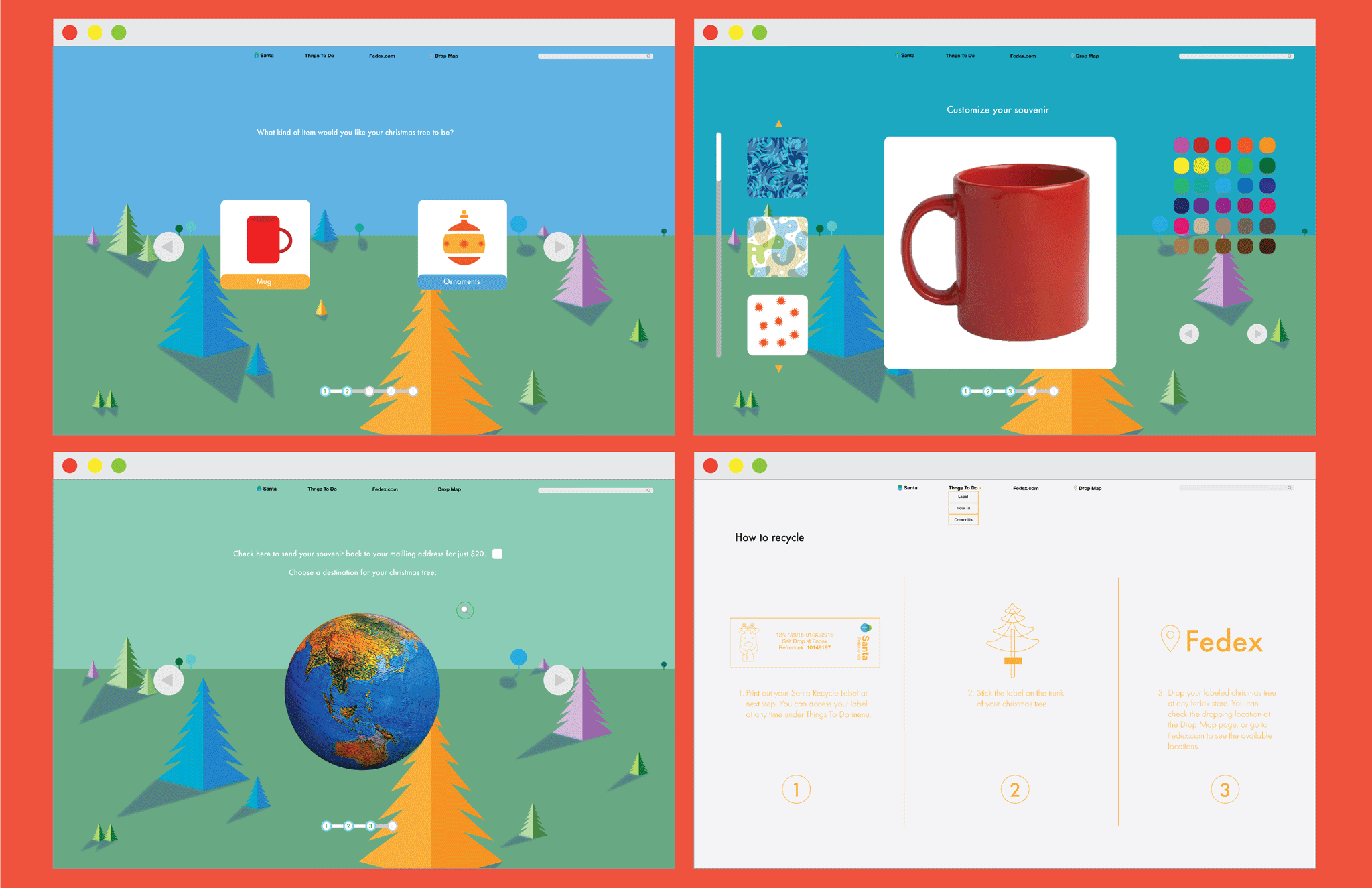 Santa Project for Fedex by Haoyang Zhang – SVA Design