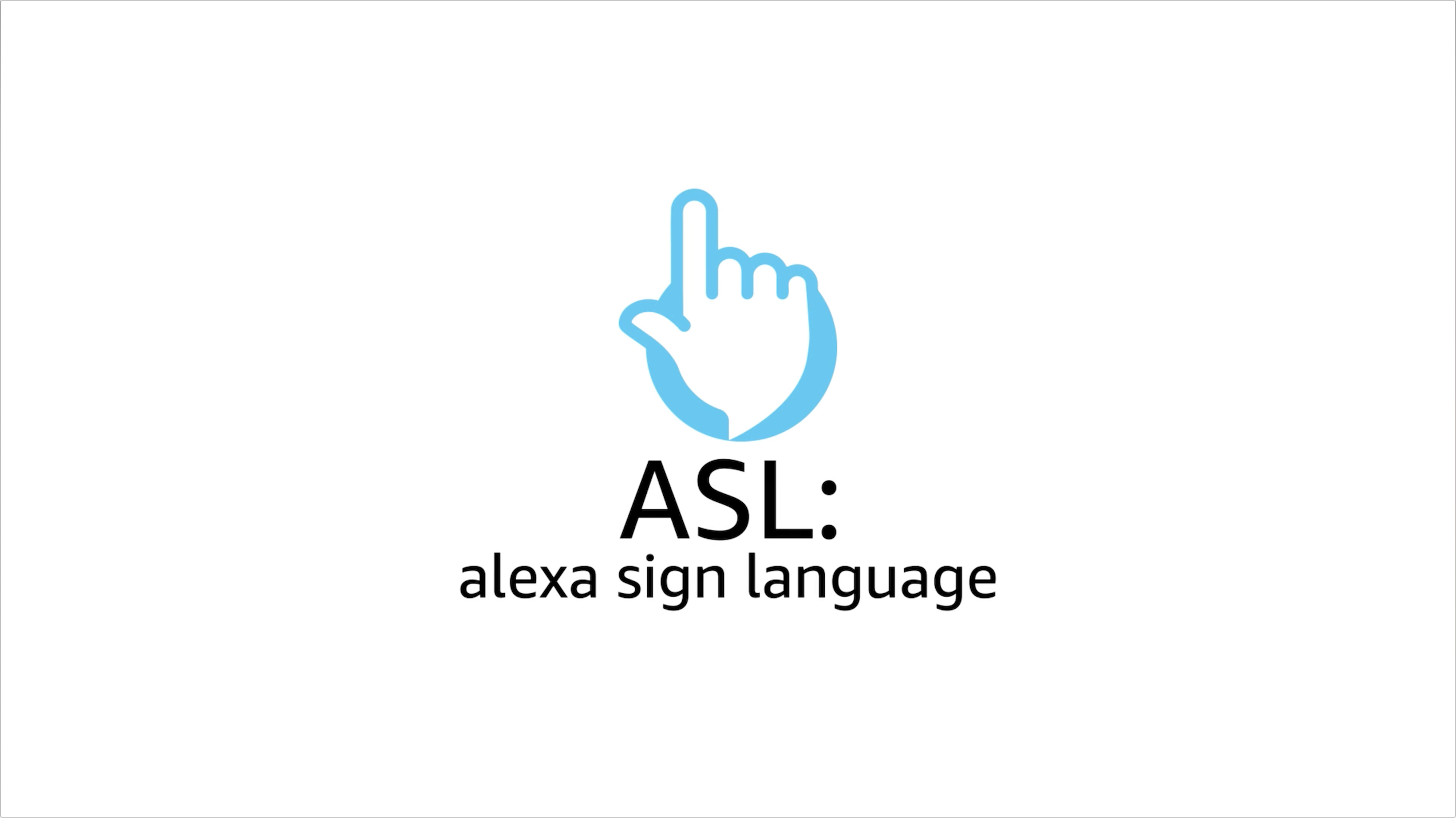 ASL: alexa sign language by Ja Ik Koo – SVA Design