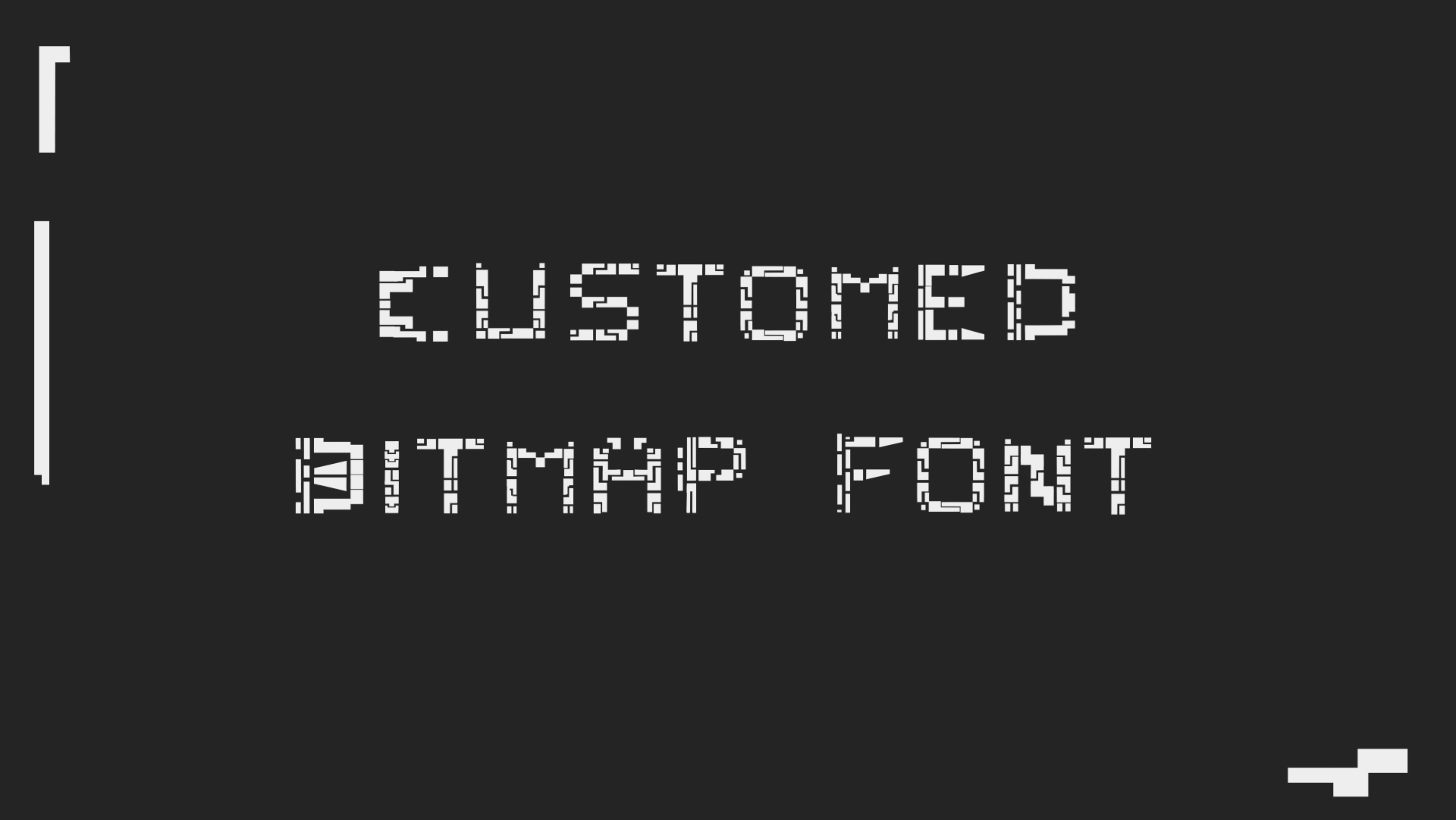Customed Bitmap Font by Dan Zhang – SVA Design