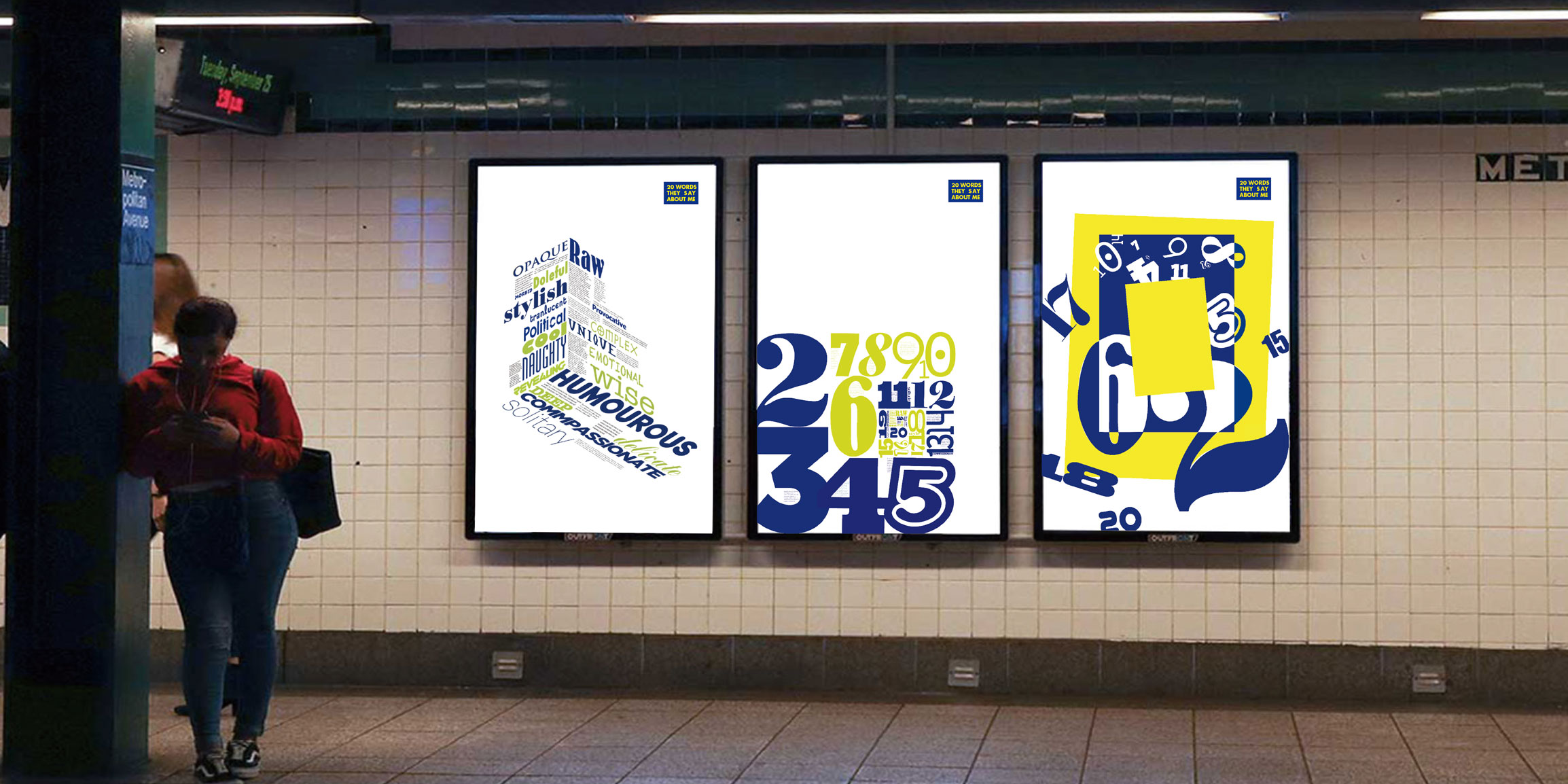 Self-promo posters by Xiangjun Zhang – SVA Design