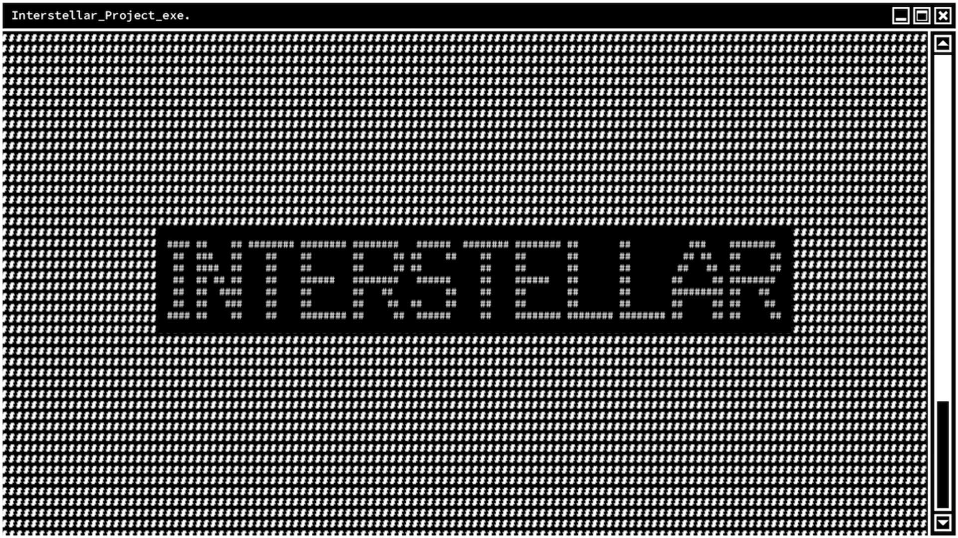 Interstellar Credit Scene by Kangwon Hong – SVA Design