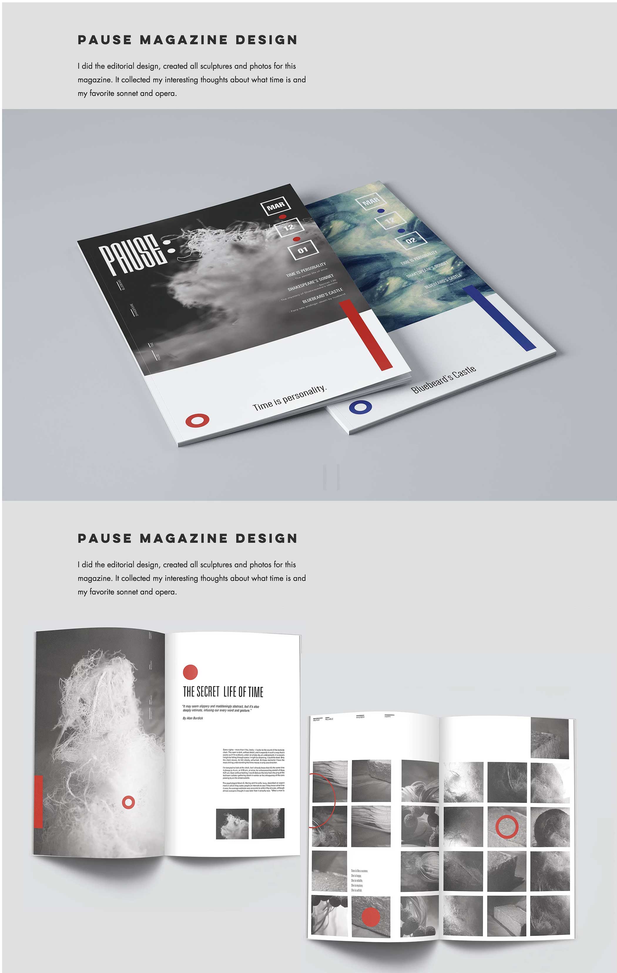 Pause Magazine Design by Weiwei Zhou – SVA Design