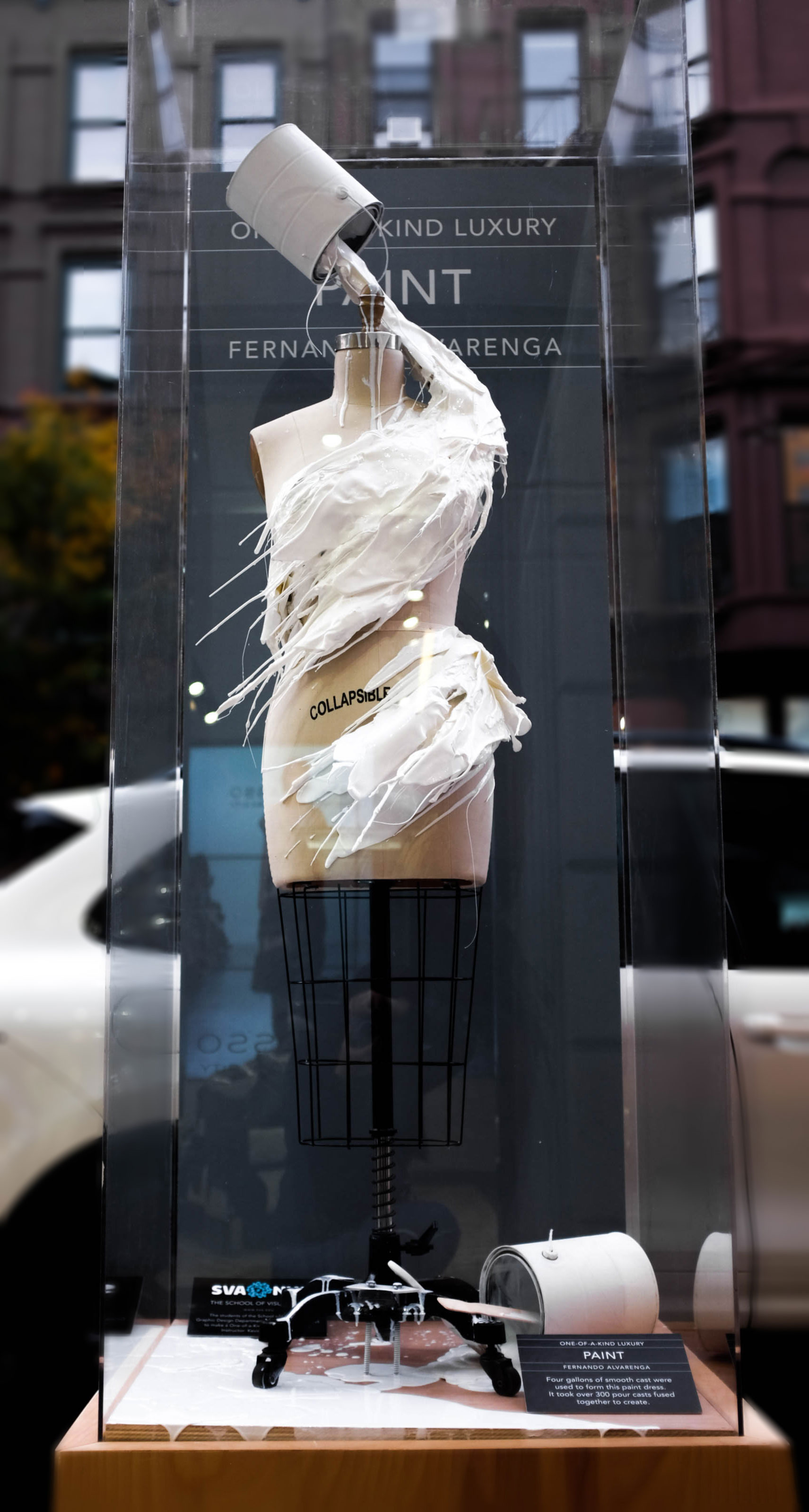 One of a Kind Luxury: Paint Dress by Fernando Alvarenga – SVA Design