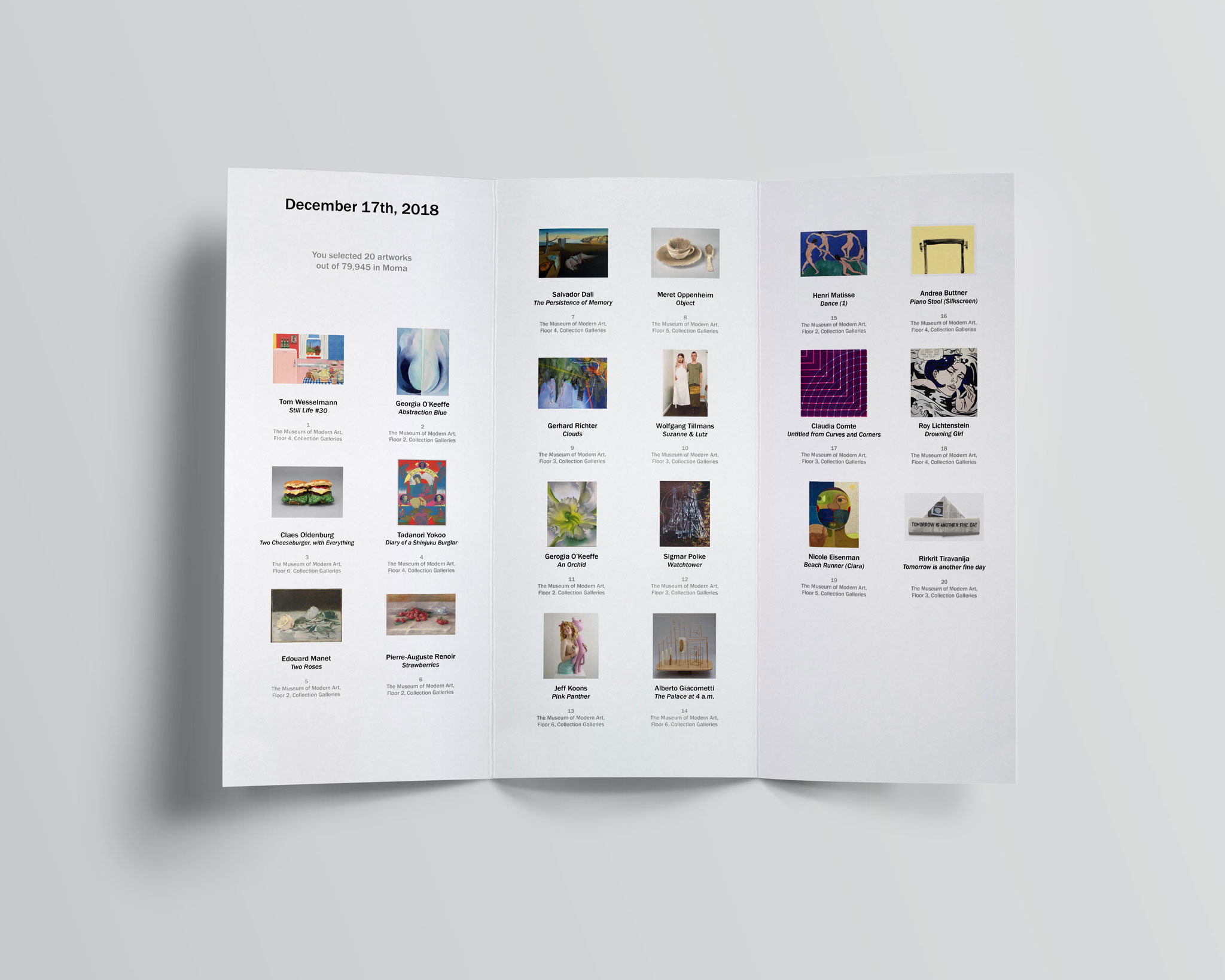 Personal Curation for MoMa by Heejung Yoo – SVA Design