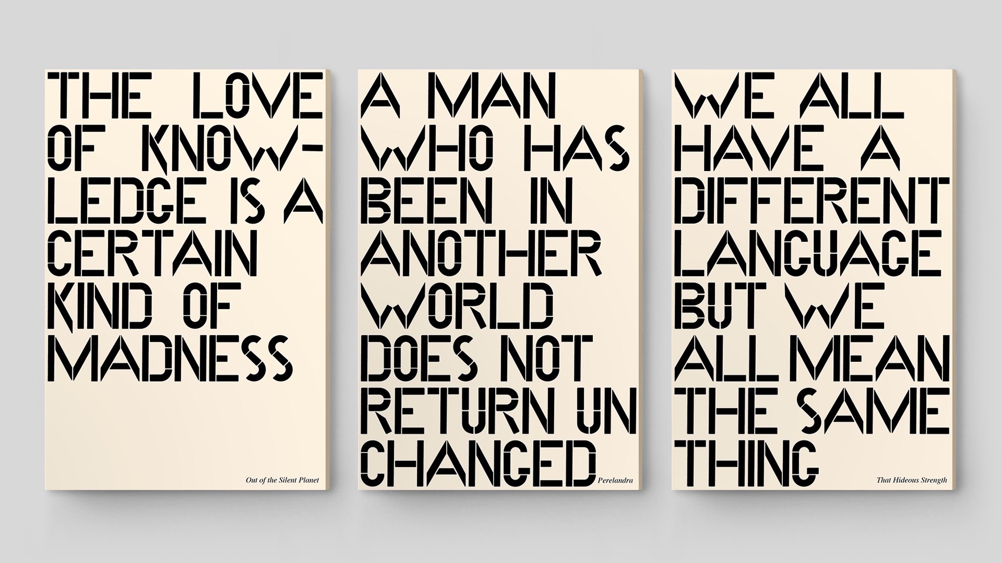 The Space Trilogy by Jamye Fontillas – SVA Design