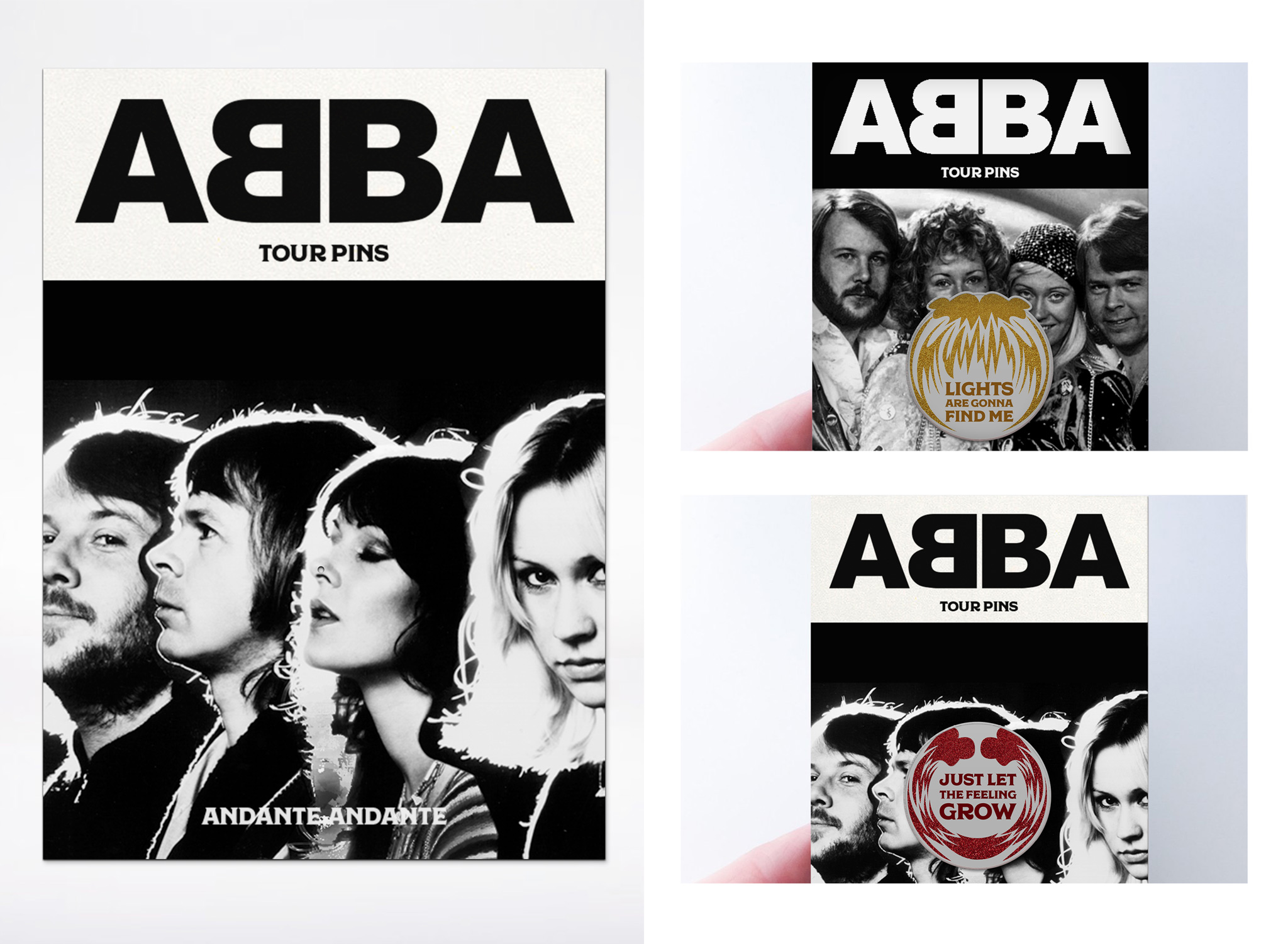 ABBA Enamel Pins by Gisell Bastidas Jaramillo – SVA Design