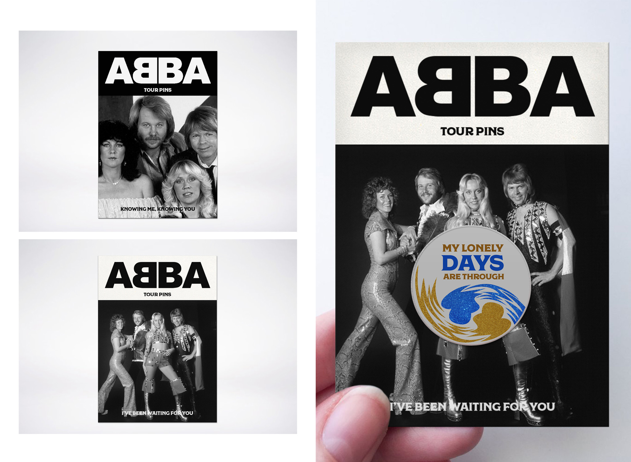 ABBA Enamel Pins by Gisell Bastidas Jaramillo – SVA Design