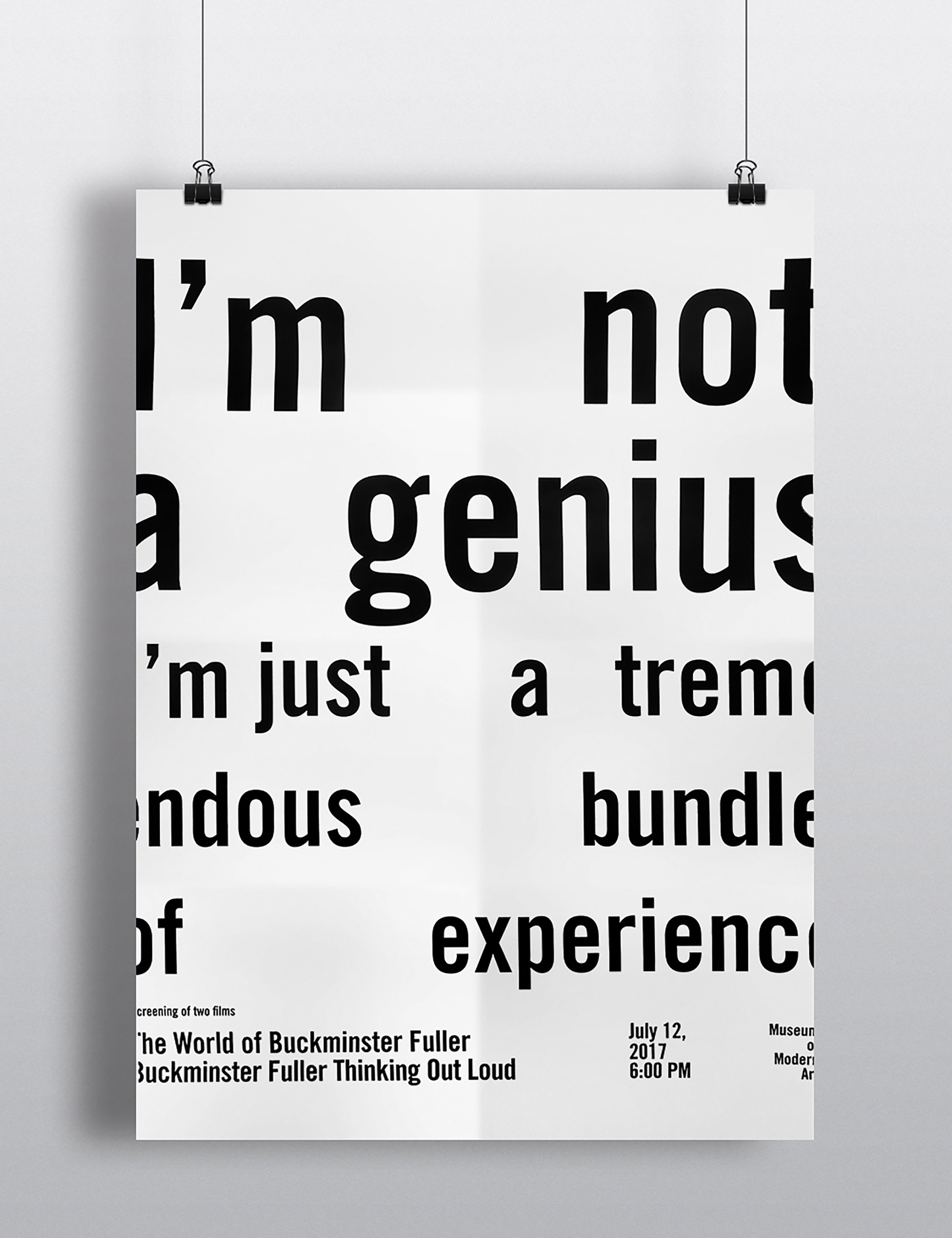 Buckminster Fuller Poster by Tut Pinto – SVA Design