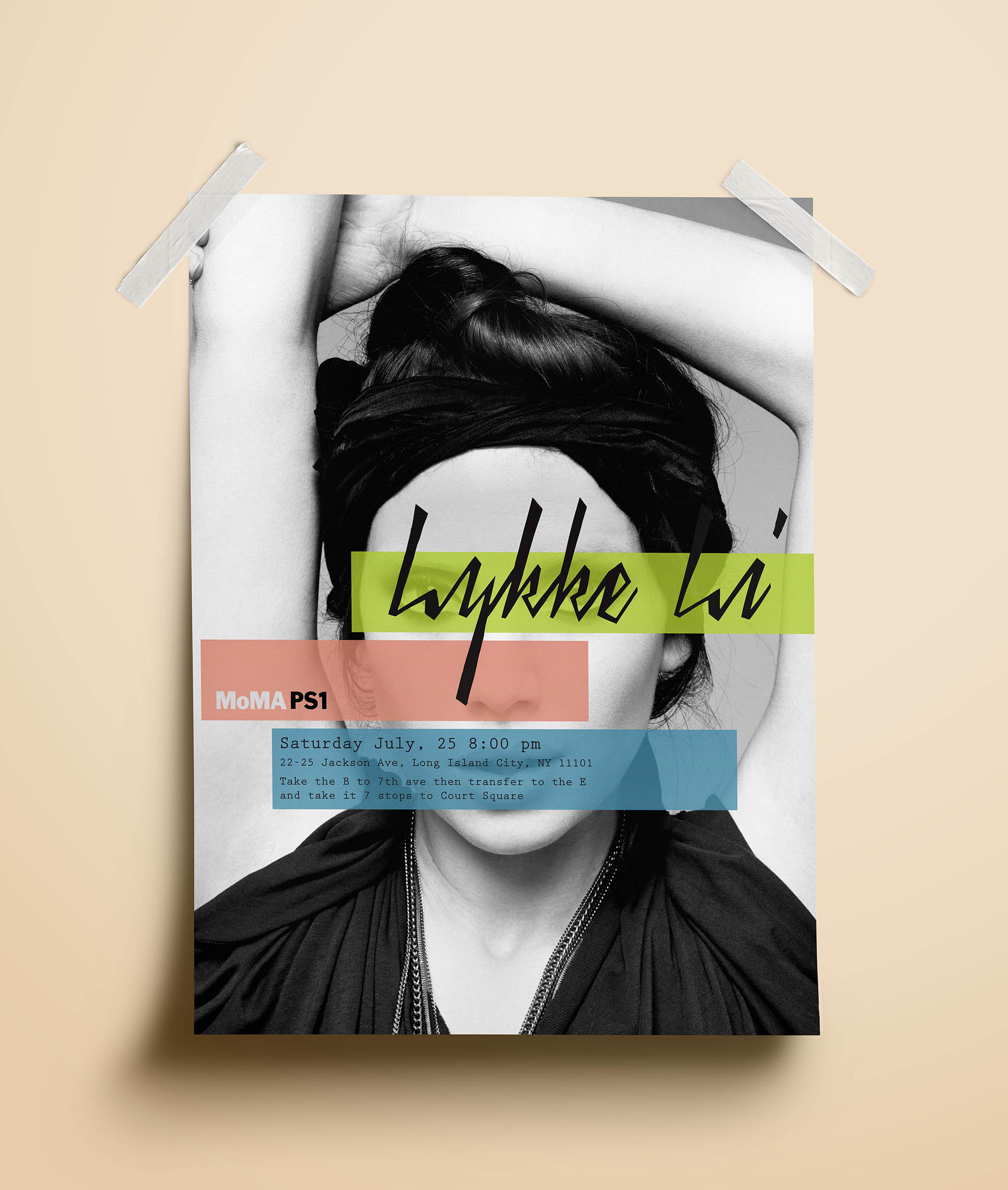 MoMA PS1 Concert Poster by Misha Hunt – SVA Design