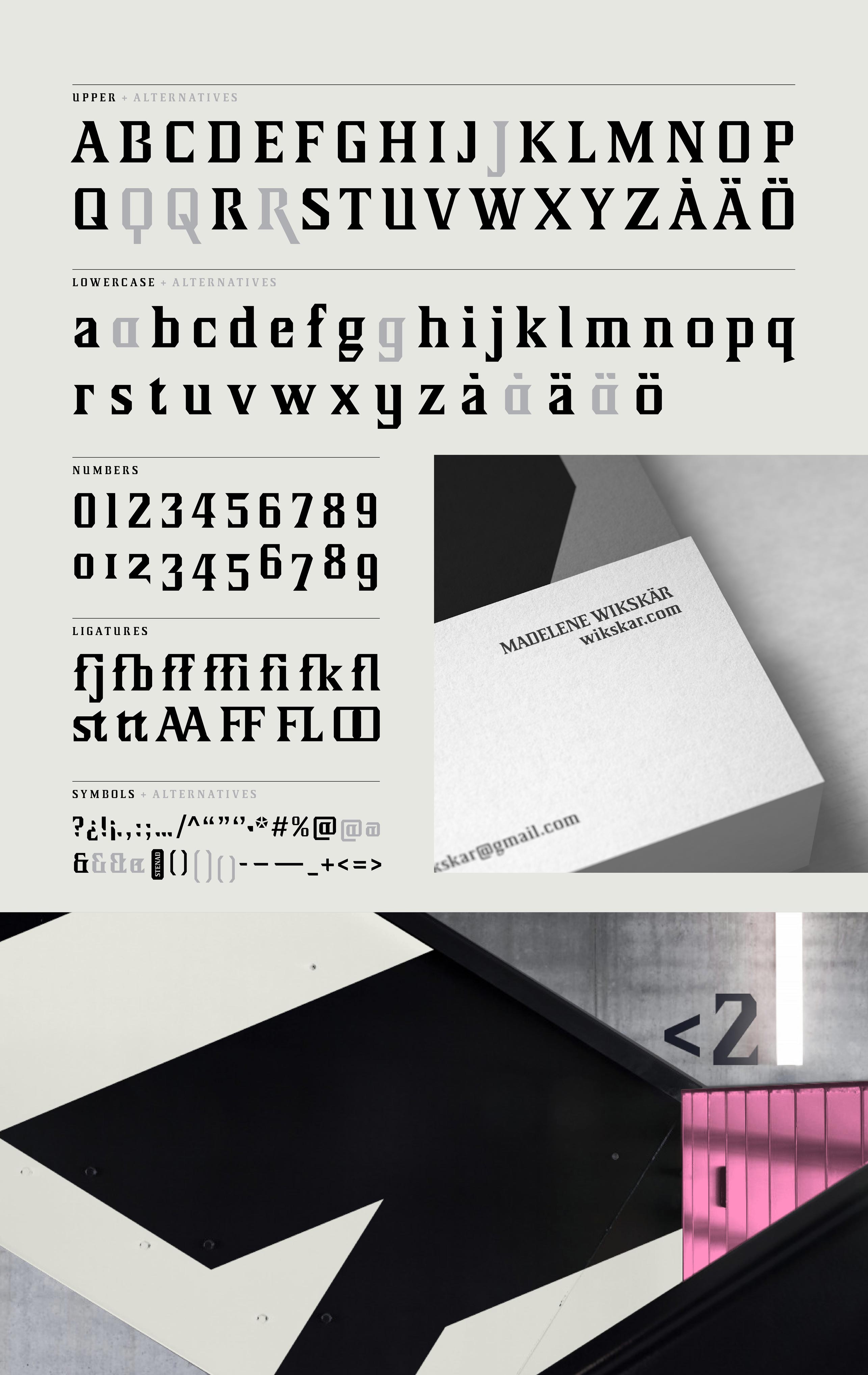 Sten Typeface by Madelene Wikskaer – SVA Design