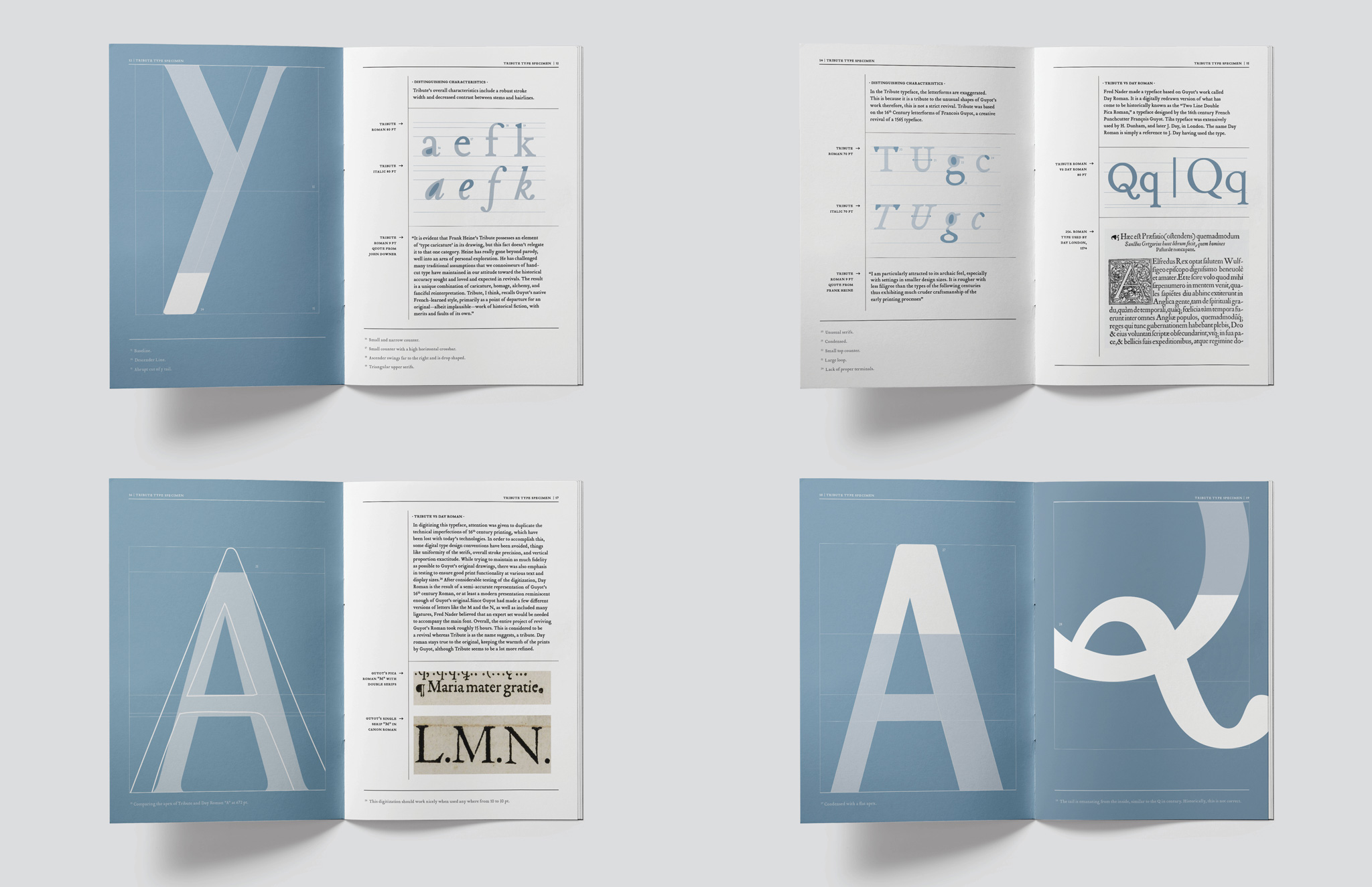 Tribute Type Specimen Book by Hanna Kim – SVA Design
