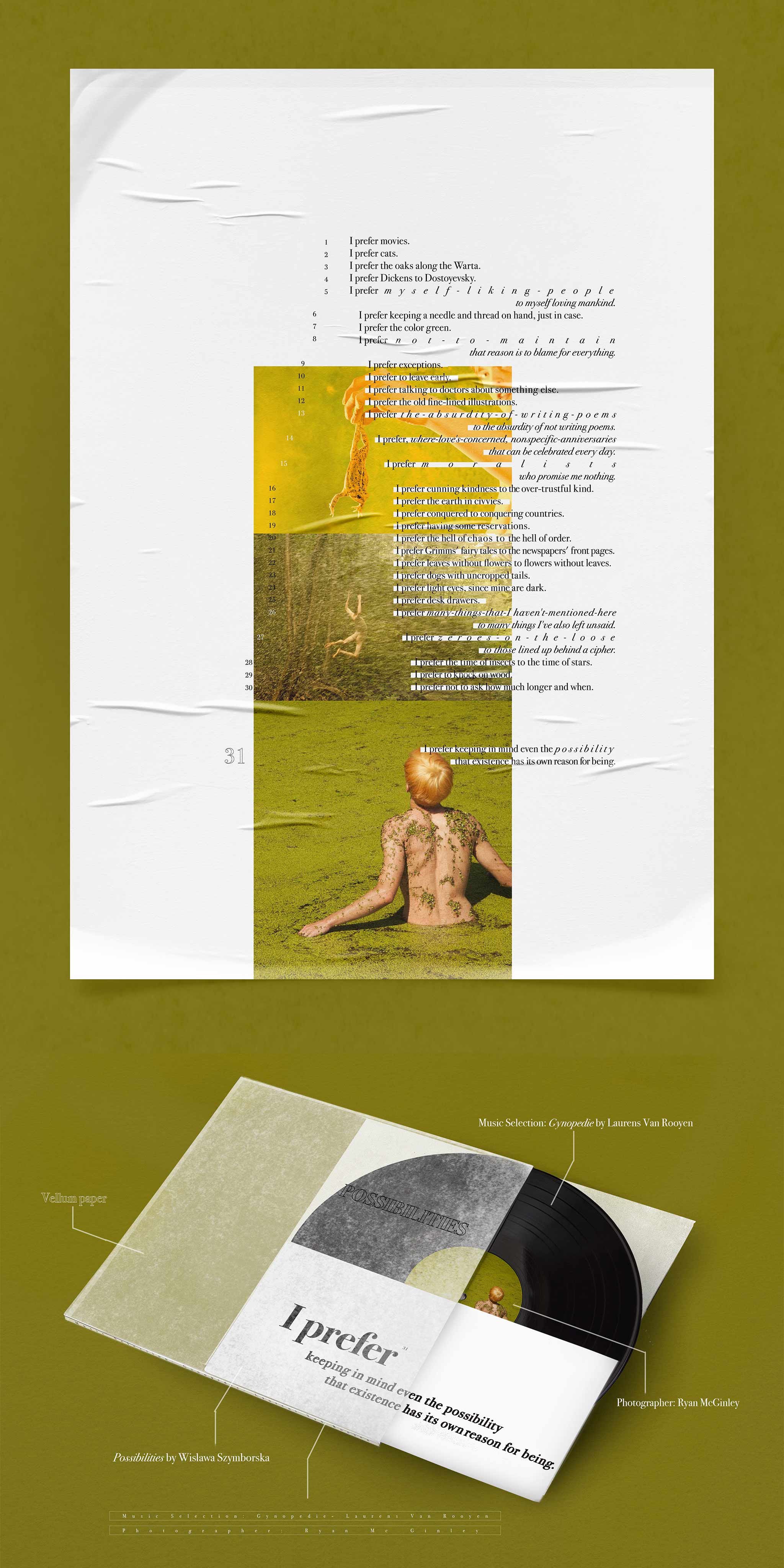 Poem Poster Design: "Possibilities" by Jie Zhao – SVA Design