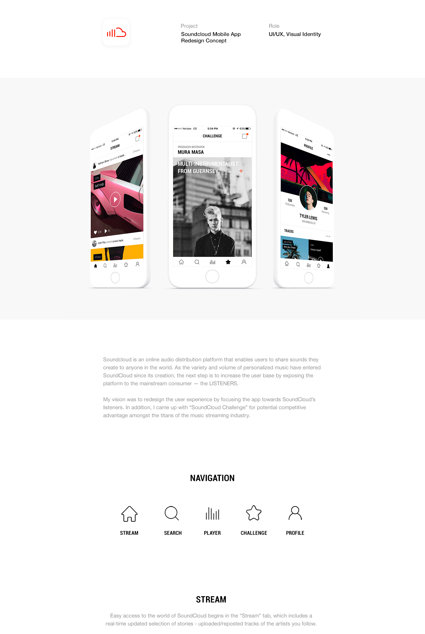 SoundCloud Mobile App Redesign by Jennifer Son – SVA Design