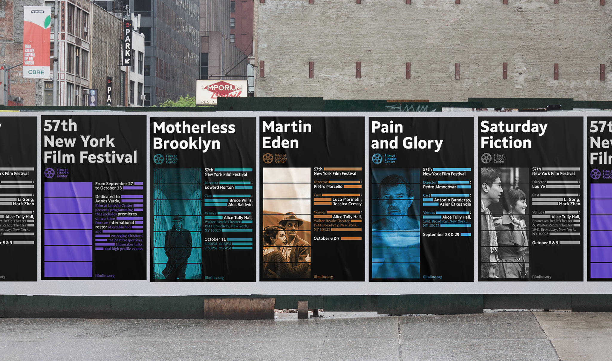 57th NYFF POSTER SERIES by Yuan Zhuang – SVA Design