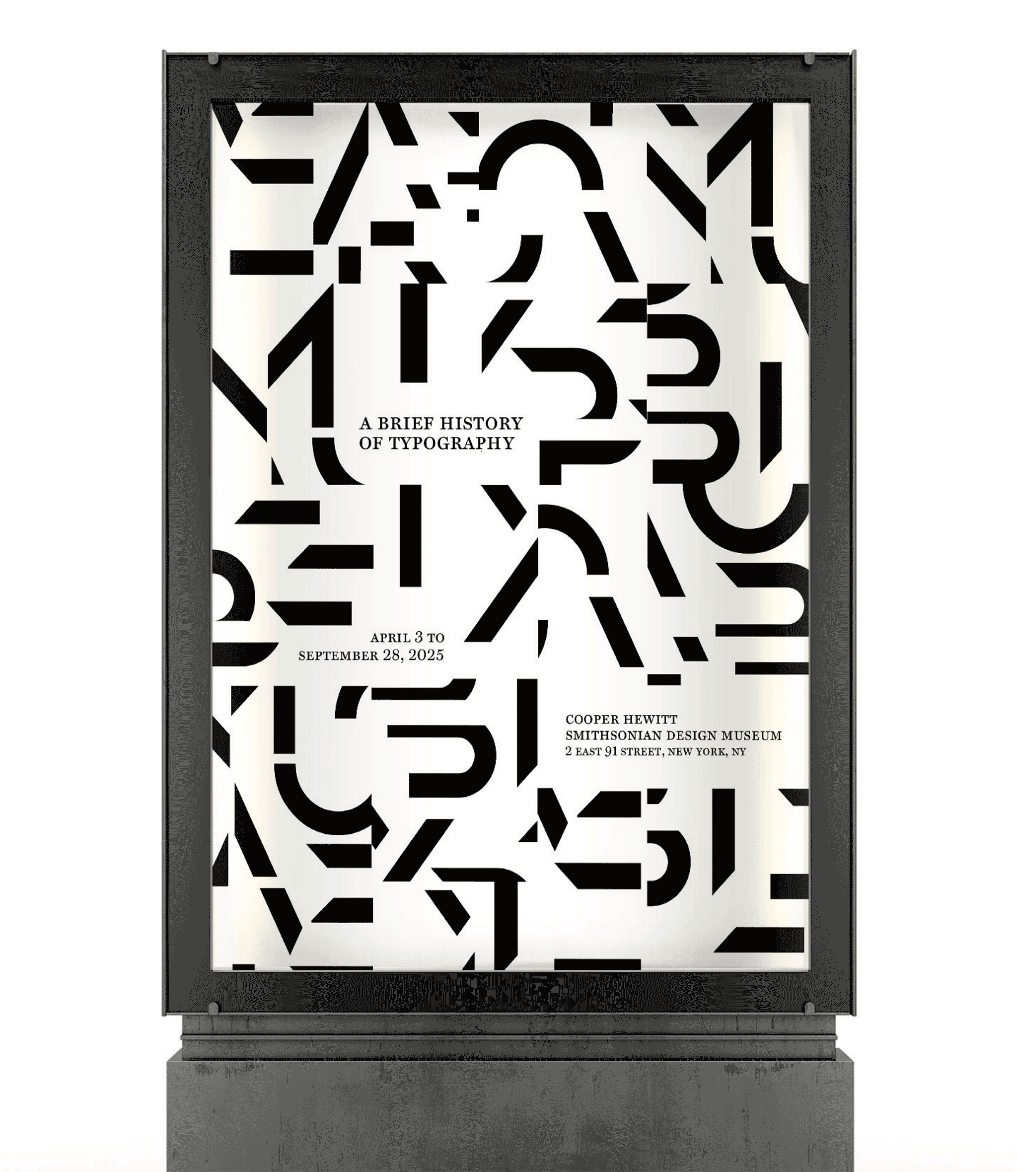 Moveable Type Exhibition Poster by Cindy Lee – SVA Design
