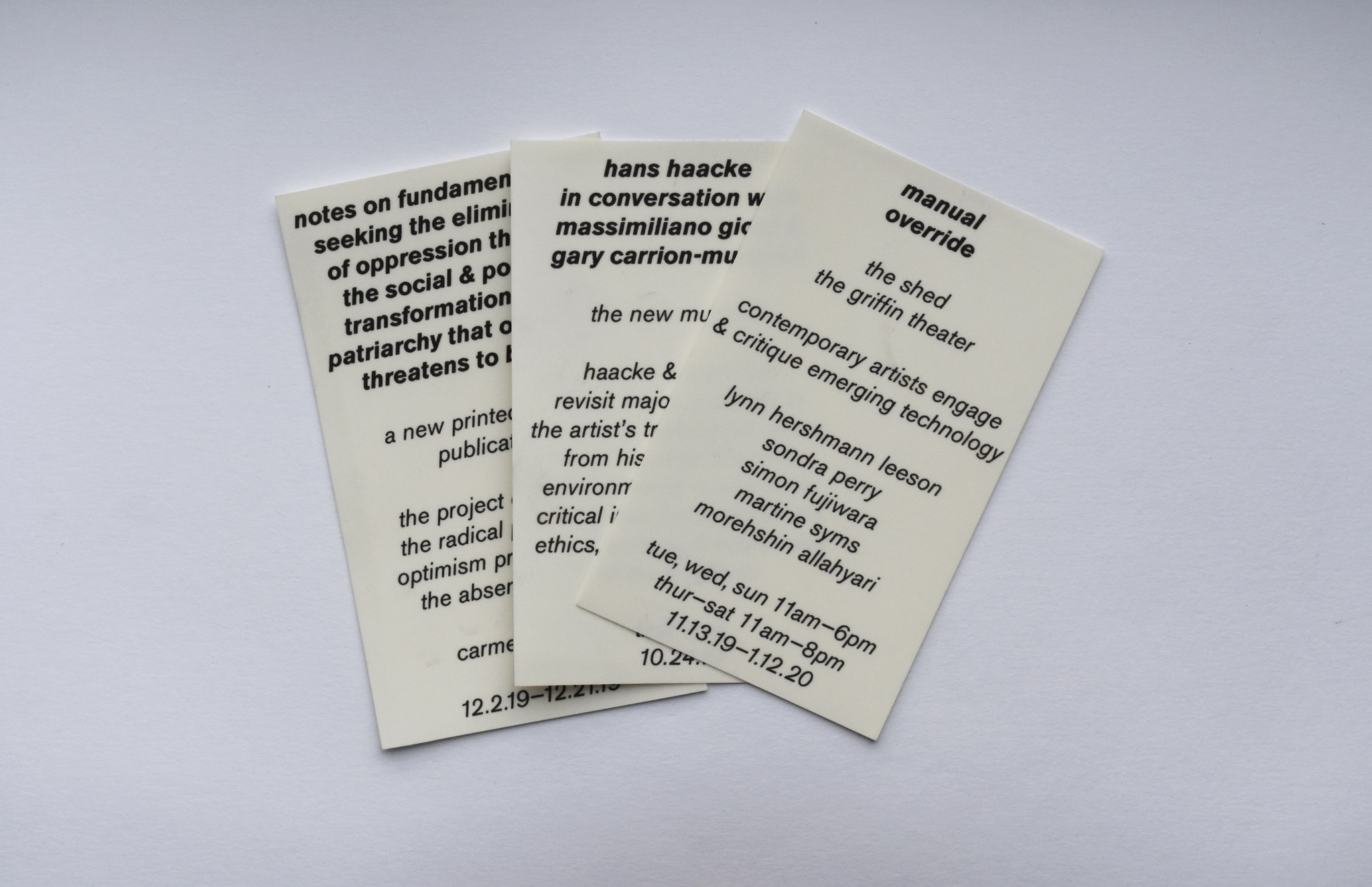 Manual Override Poster Series by Dylan Cramer – SVA Design