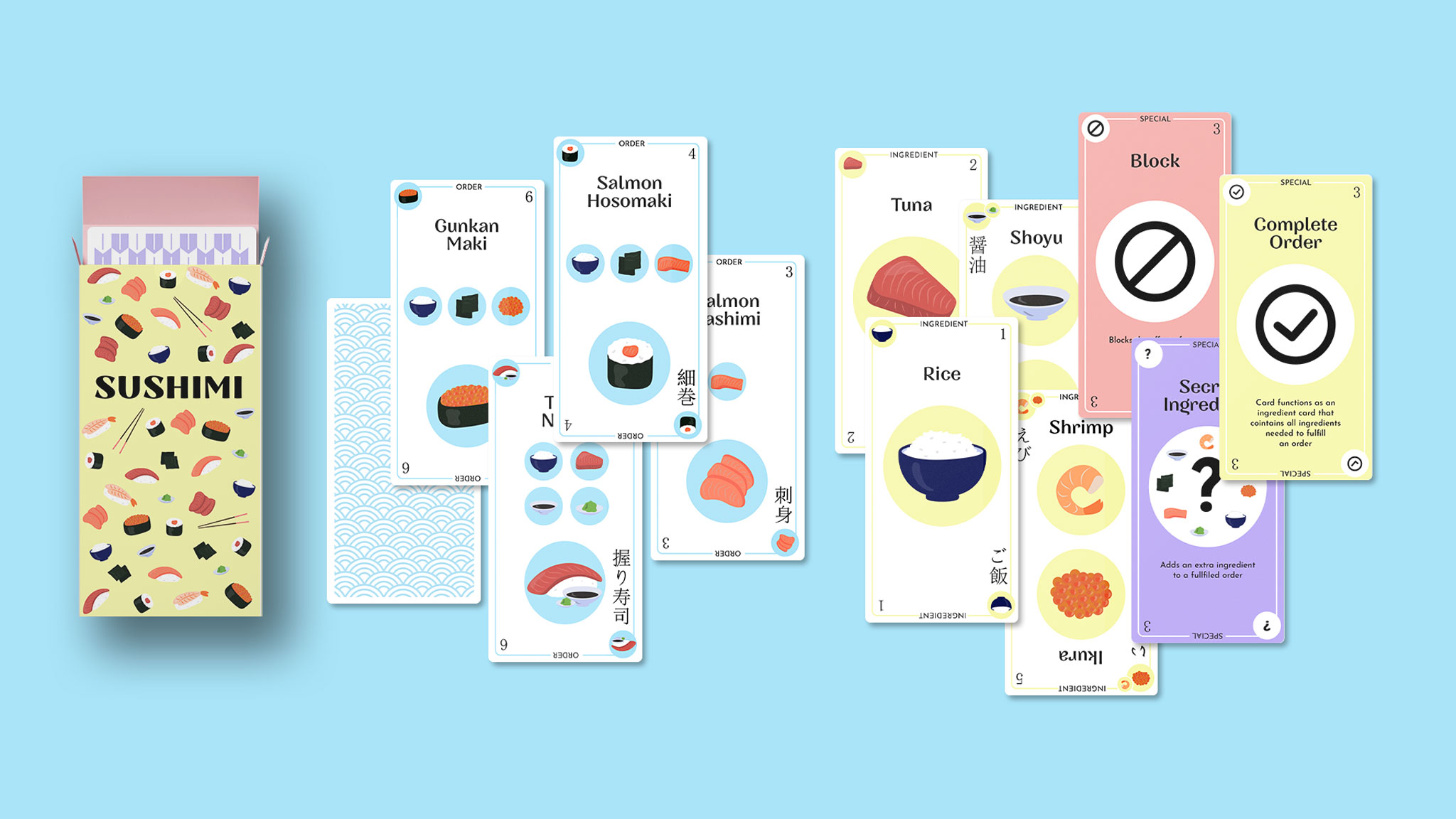 Sushimi Card Game by Cristine Enoki – SVA Design