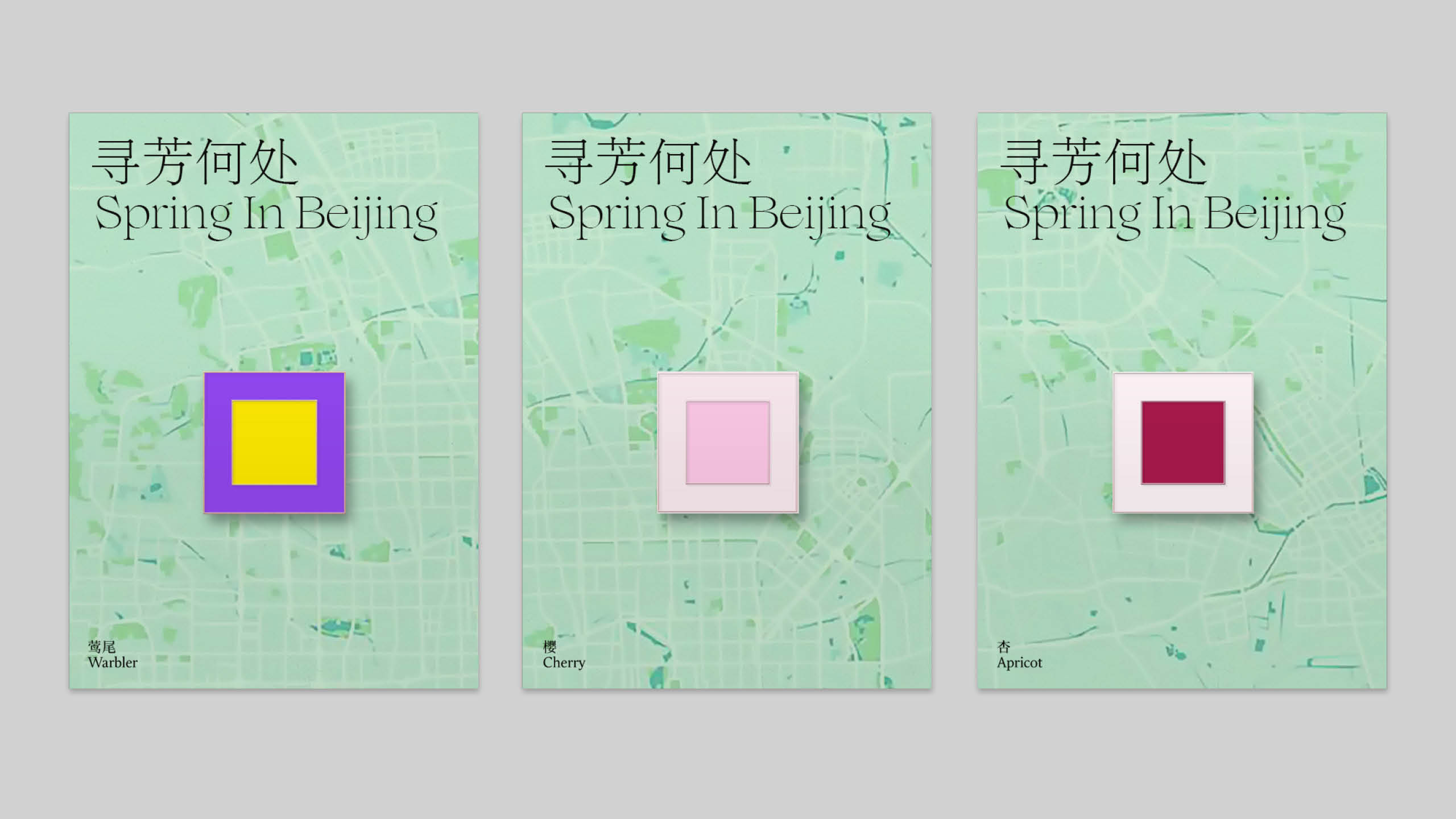 Spring in Beijing: Map Poster by Xuehua Cai – SVA Design