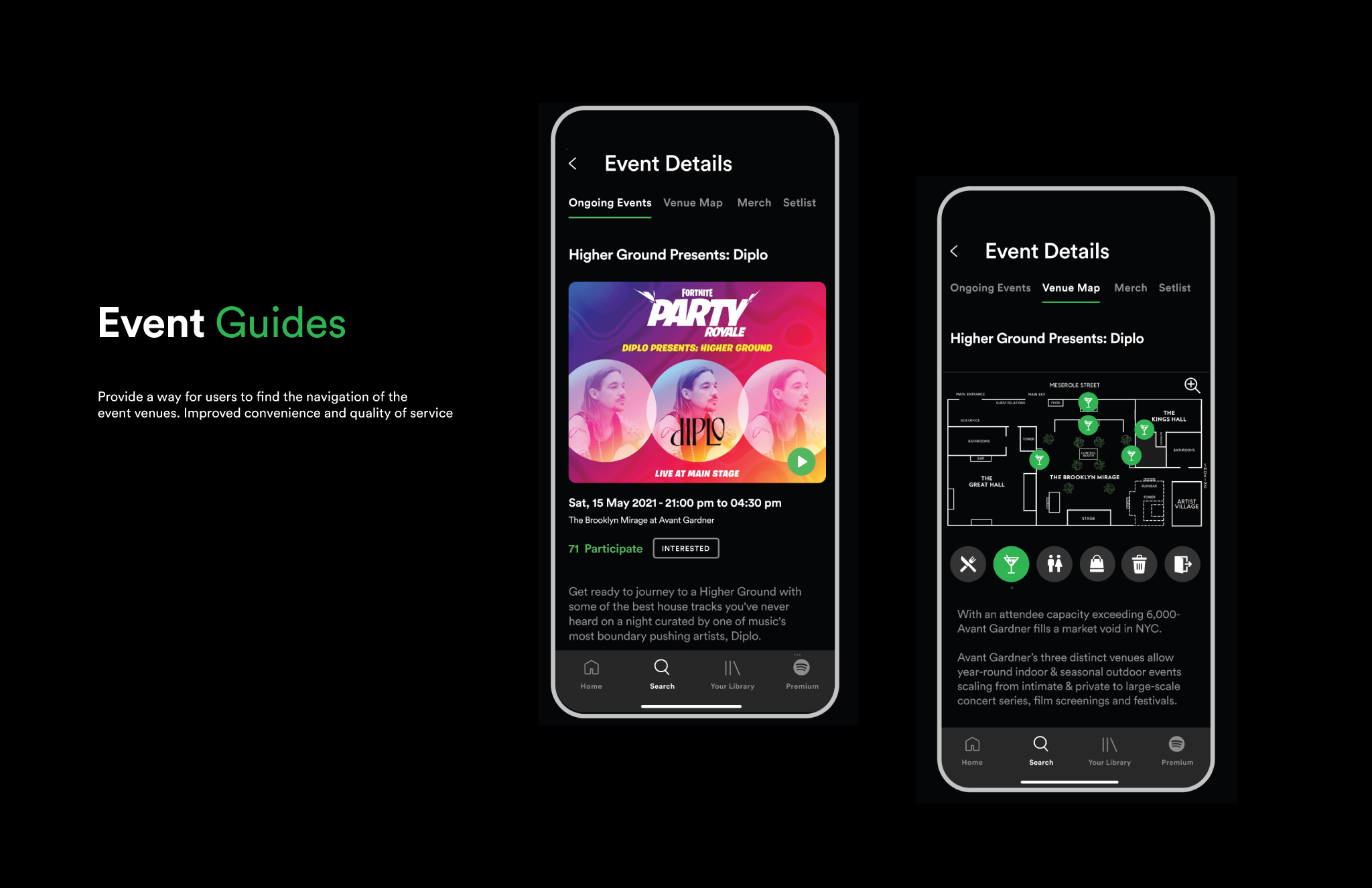 Spotify Music Event Feature by Xiaojing Ren – SVA Design
