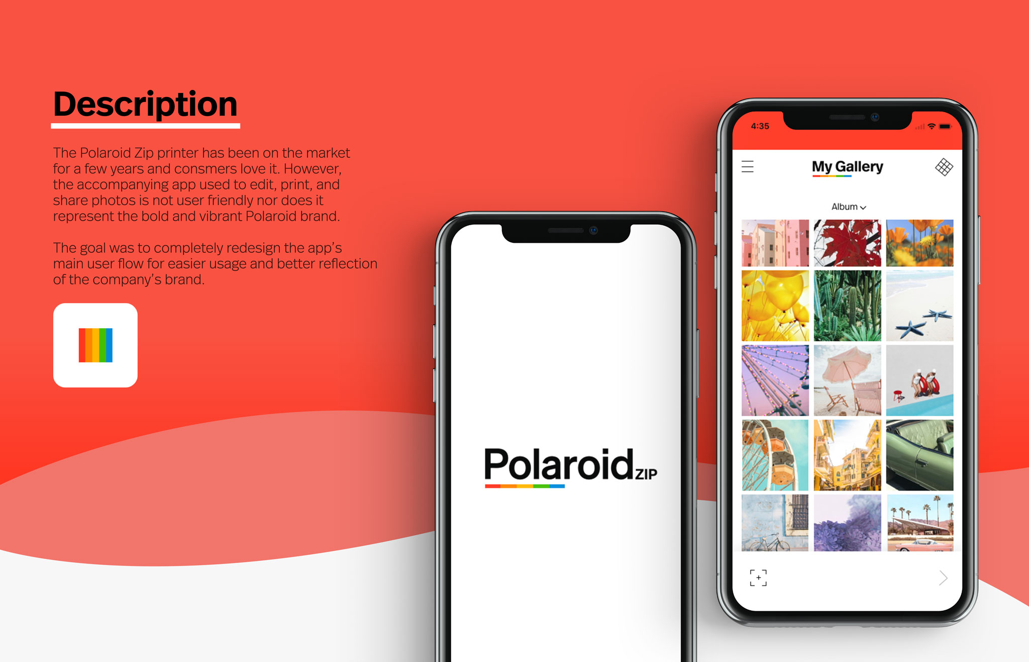 Polaroid Zip App Redesign by Nia Washington – SVA Design