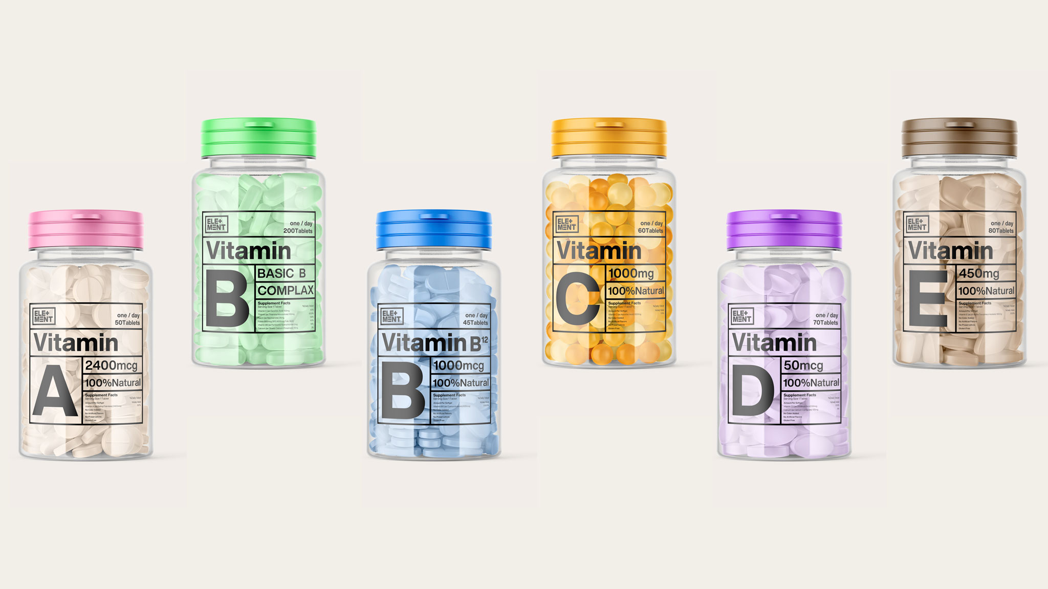 Element+ Vitamin Packaging by Meng Chen – SVA Design