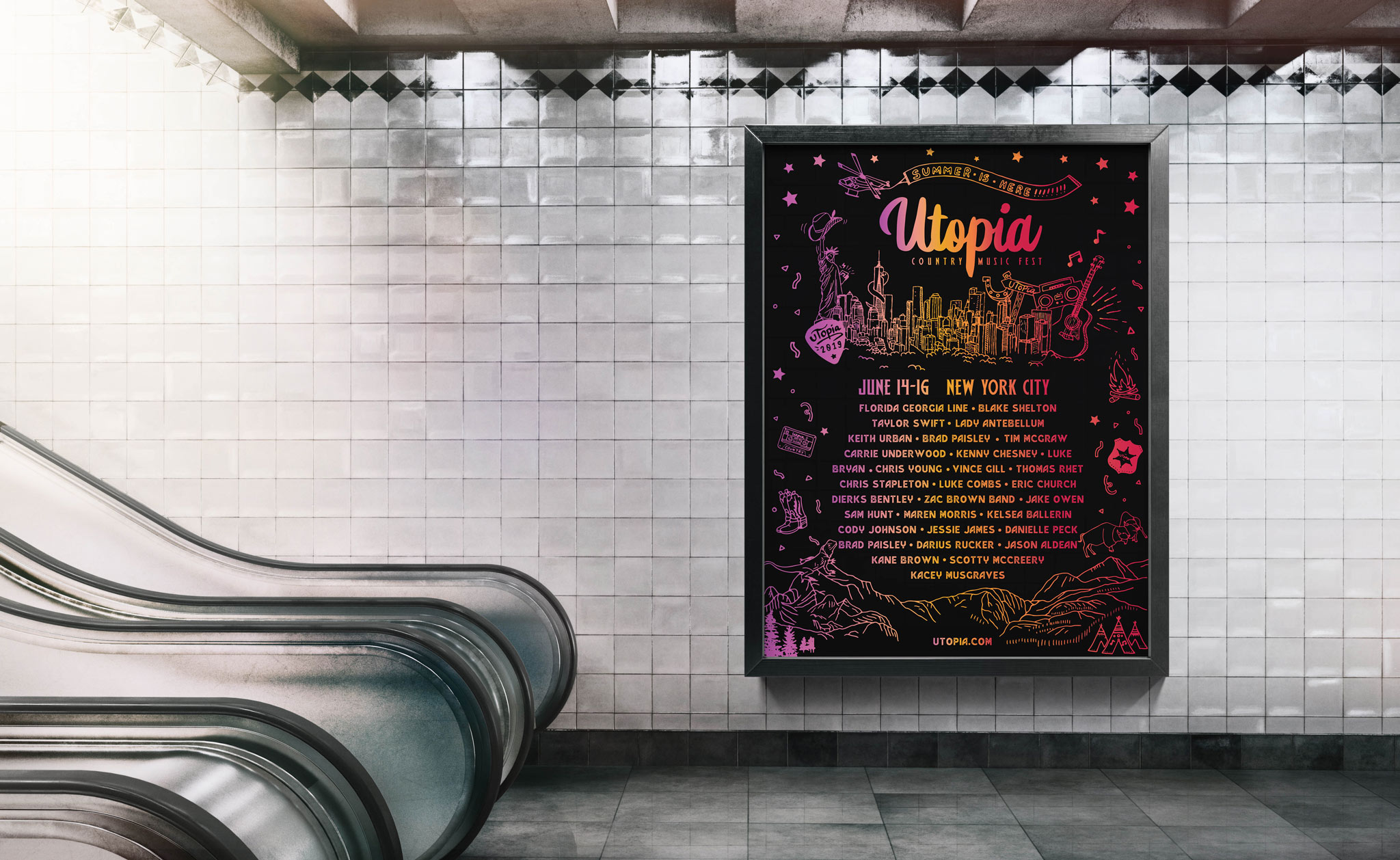Utopia Country Music Festival by Junie Wang – SVA Design