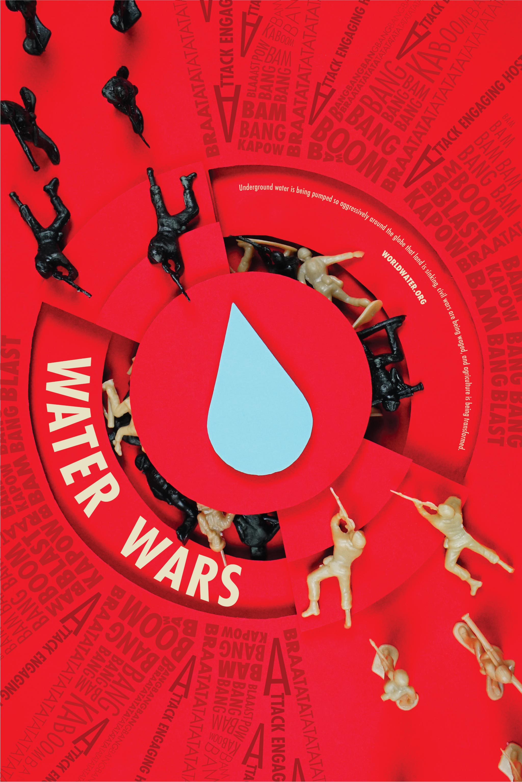 Water War Poster by Qimeng Zhang – SVA Design