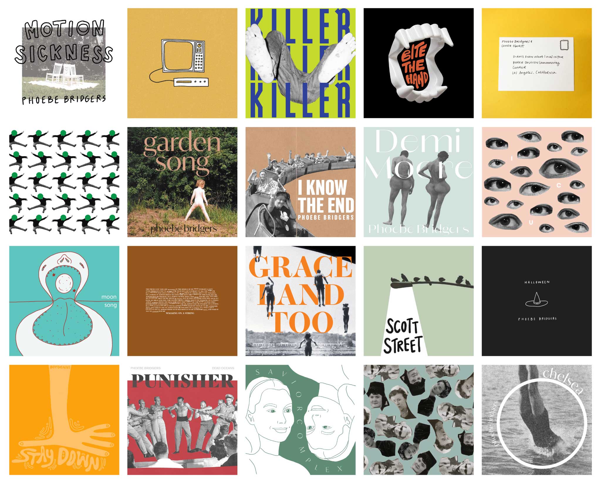 Phoebe Bridgers Album Covers by Ariel Harari – SVA Design Phoebe Bridgers Album Covers by Ariel Harari – SVA Design