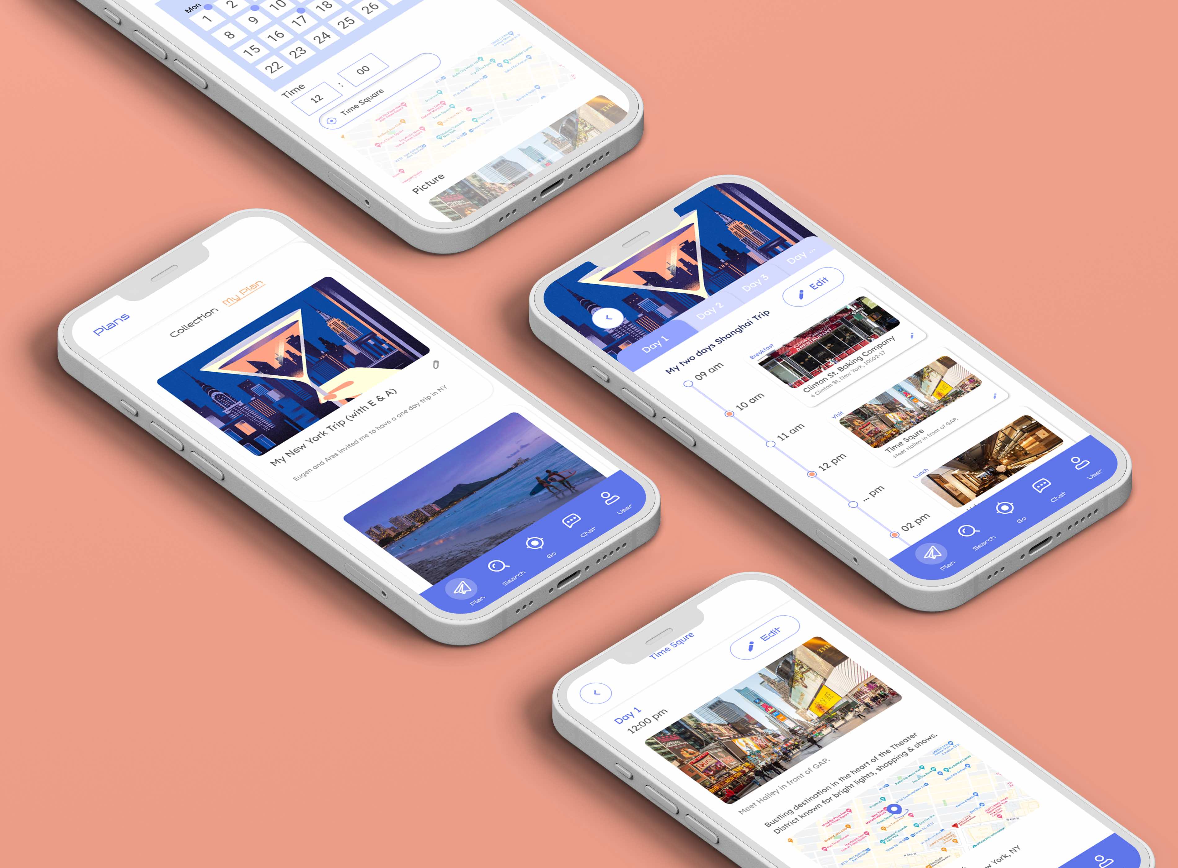 Travel APP GOGO Design by Xinlin Cui – SVA Design