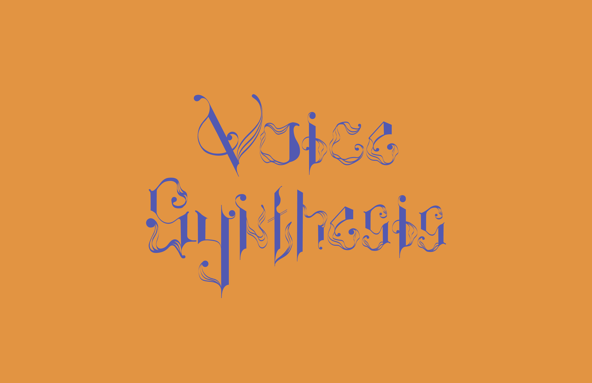 Typeface: Voice Synthesis by Chuwen Zhang – SVA Design