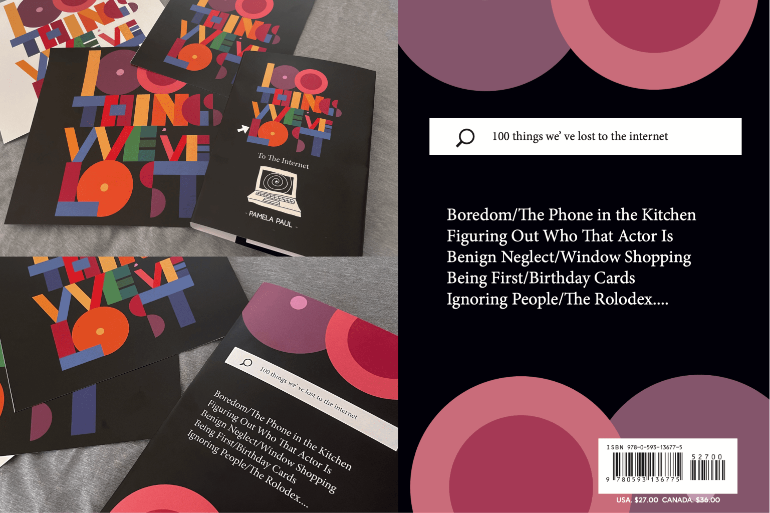 100 Things We Lost To The Internet-Book Cover Design by Qingyang Xu ...