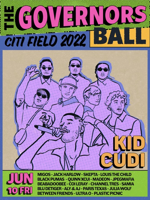 The Governors Ball 2022 Poster by Angel Liao – SVA Design