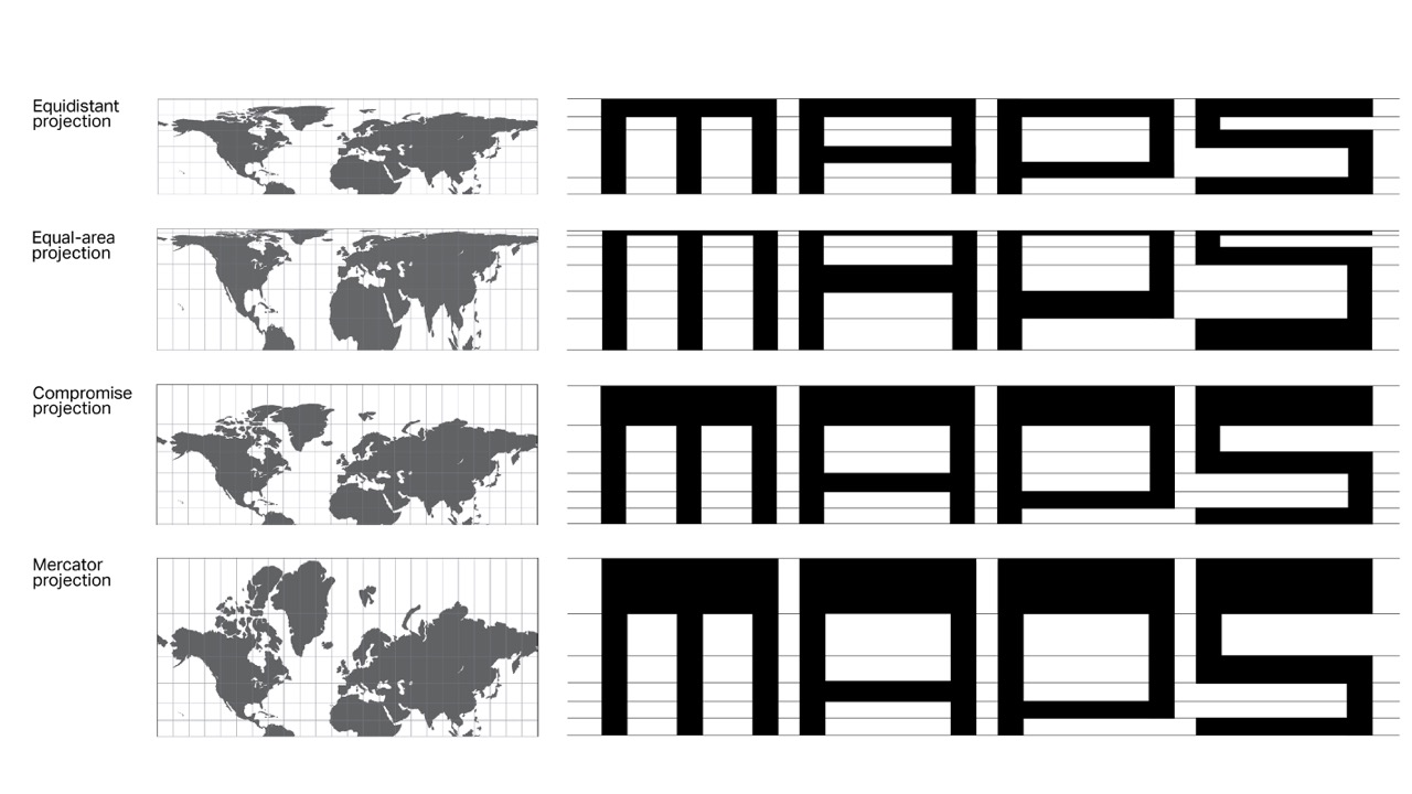 MAPS, Exhibition identity by Mason Yin-Yi Lin – SVA Design