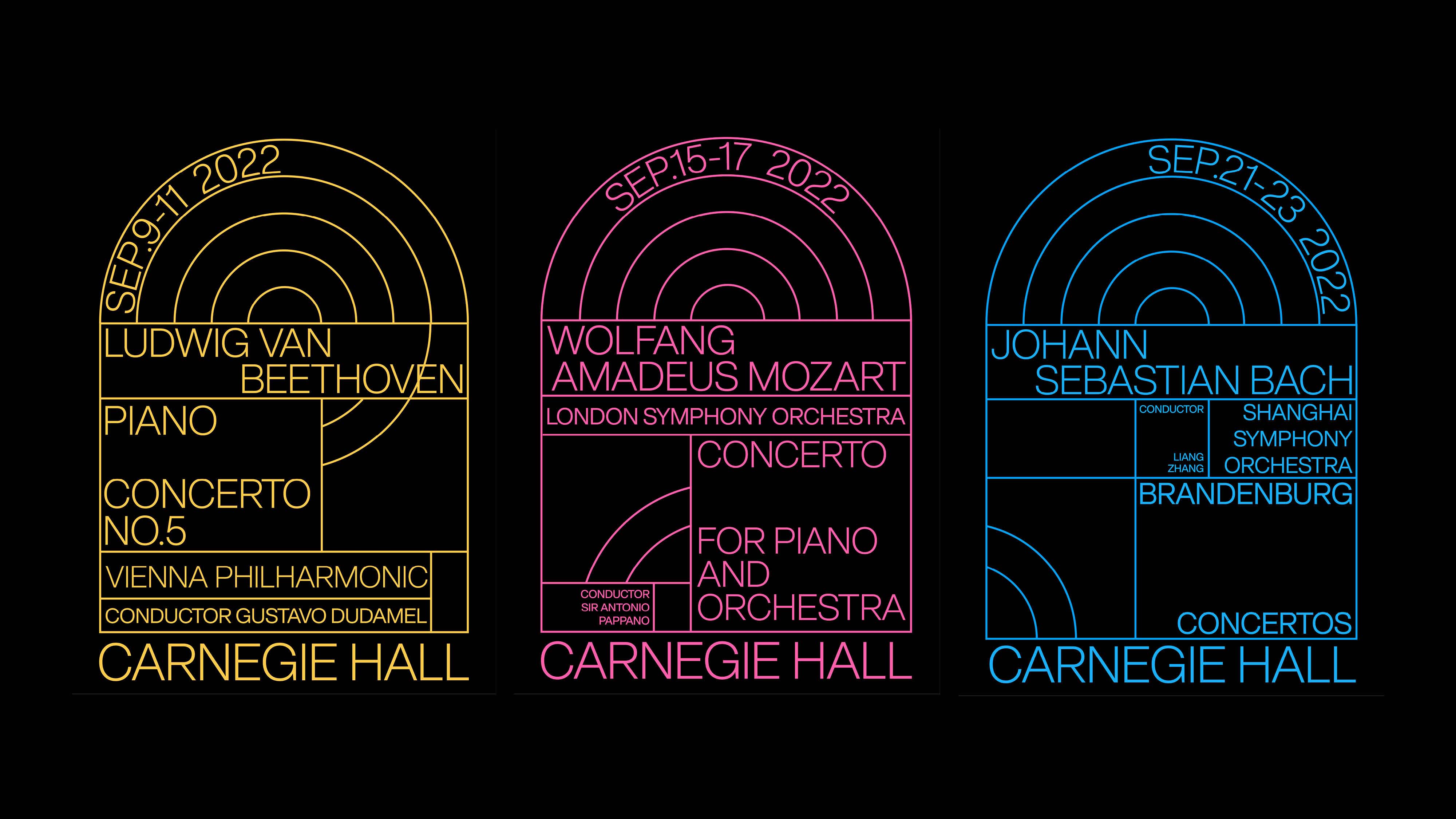 Carnegie Hall Concert Posters by Youngjin Kwon – SVA Design