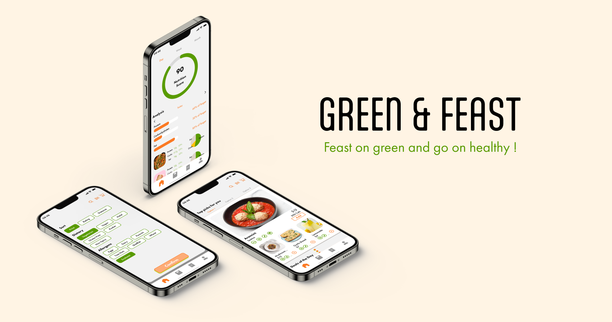 Green & Feast: Food Delivery App by Fengyi Wu – SVA Design