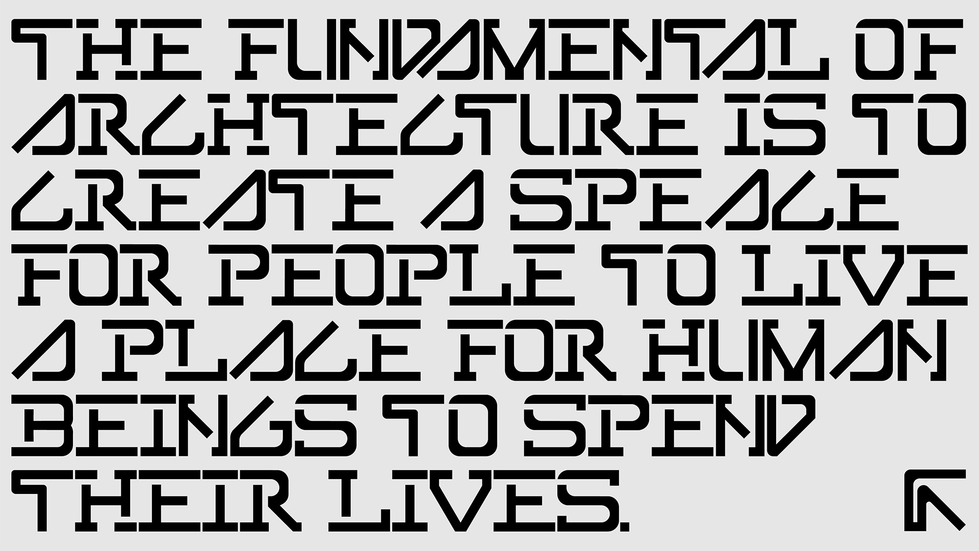 Tadao Ando Typeface by Siqi Cheng – SVA Design