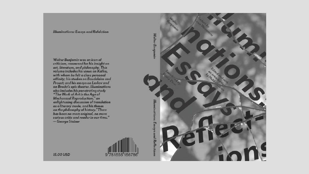 Walter Benjamin book cover design by Kexin Qin – SVA Design