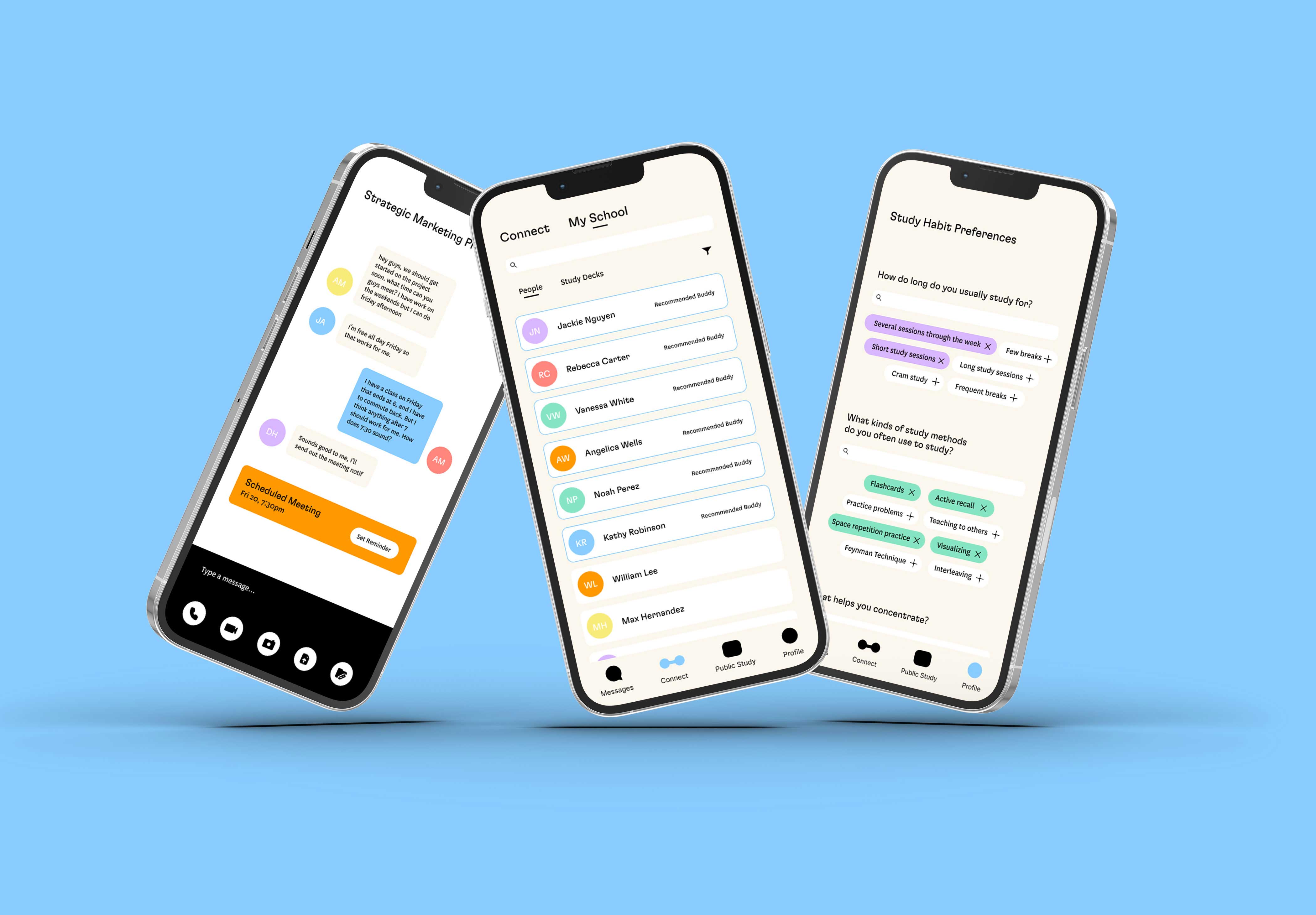 Study Buddy App by Jennifer Cai – SVA Design