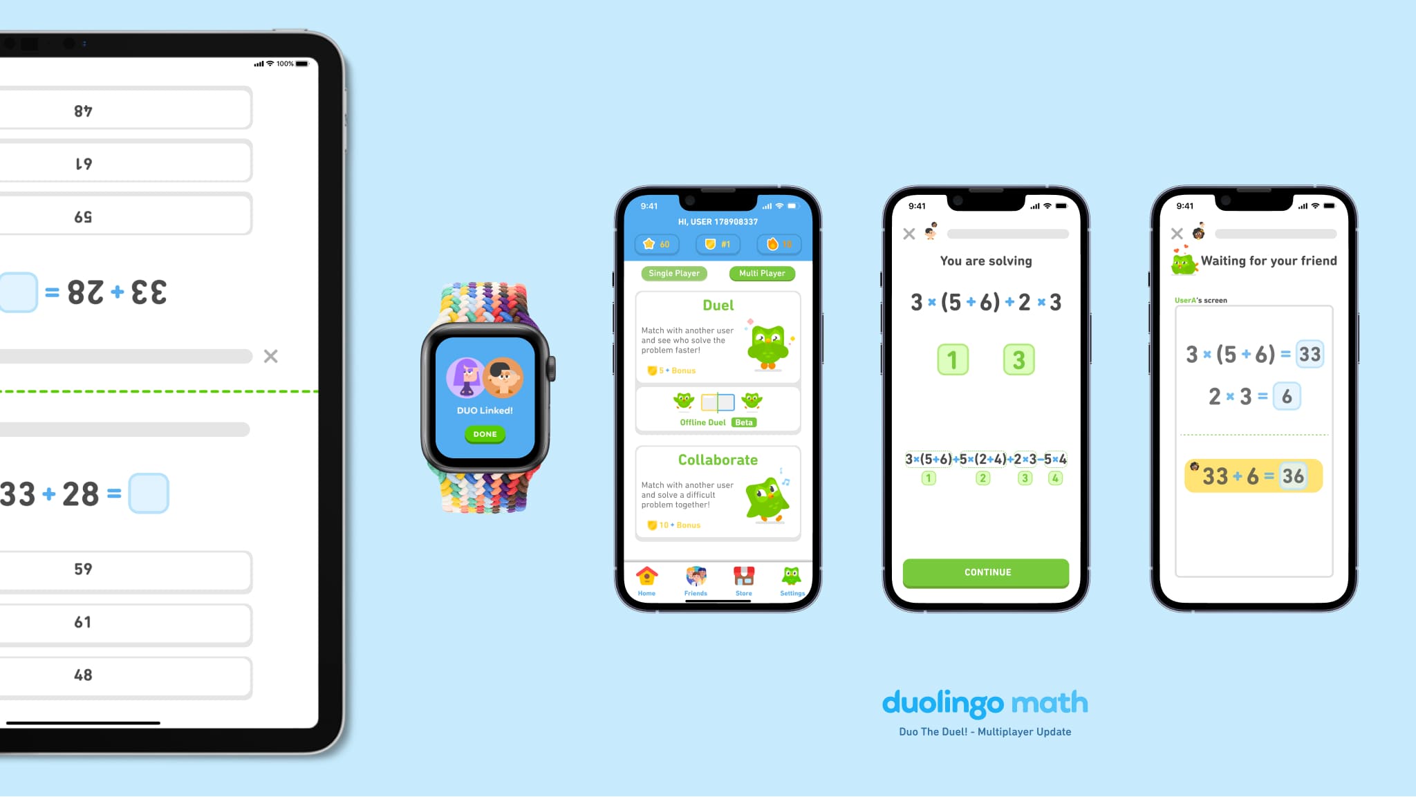 Duolingo Math - Duo The Duel, Multiplayer Update by Silin Jia & Kejun ...