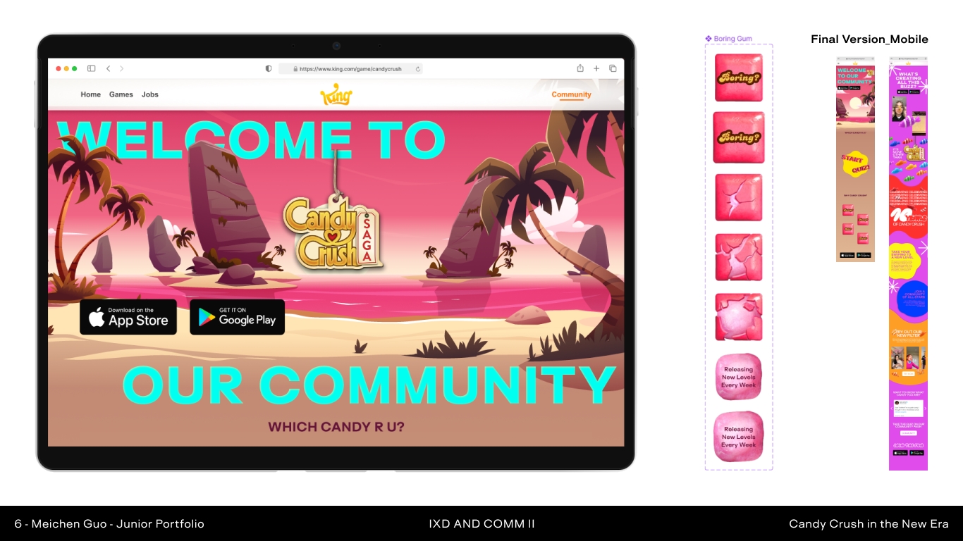 Candy Crush New Campaign by Meichen Guo – SVA Design
