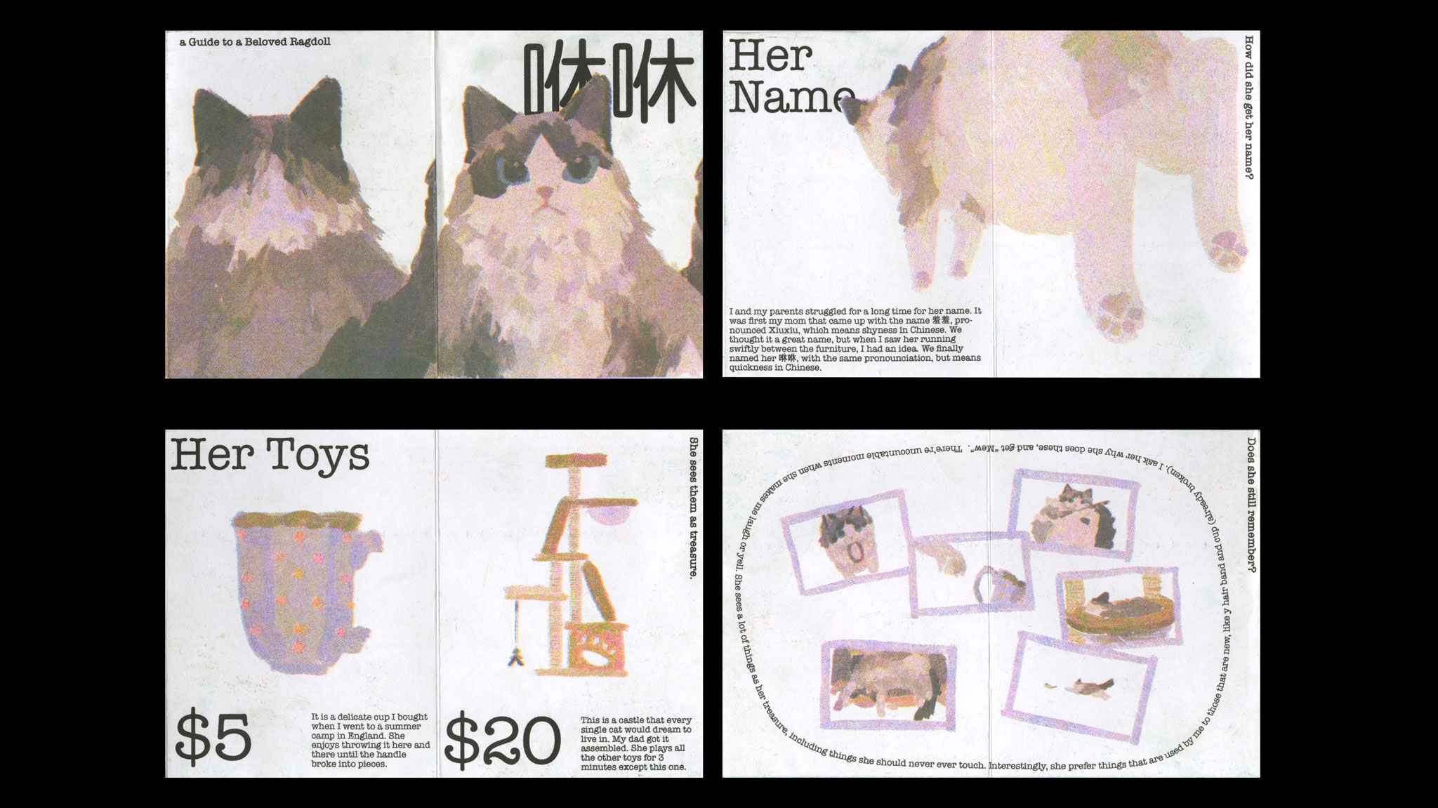 “Xiuxiu” Single Sheet Zine by Chudi Zhang – SVA Design